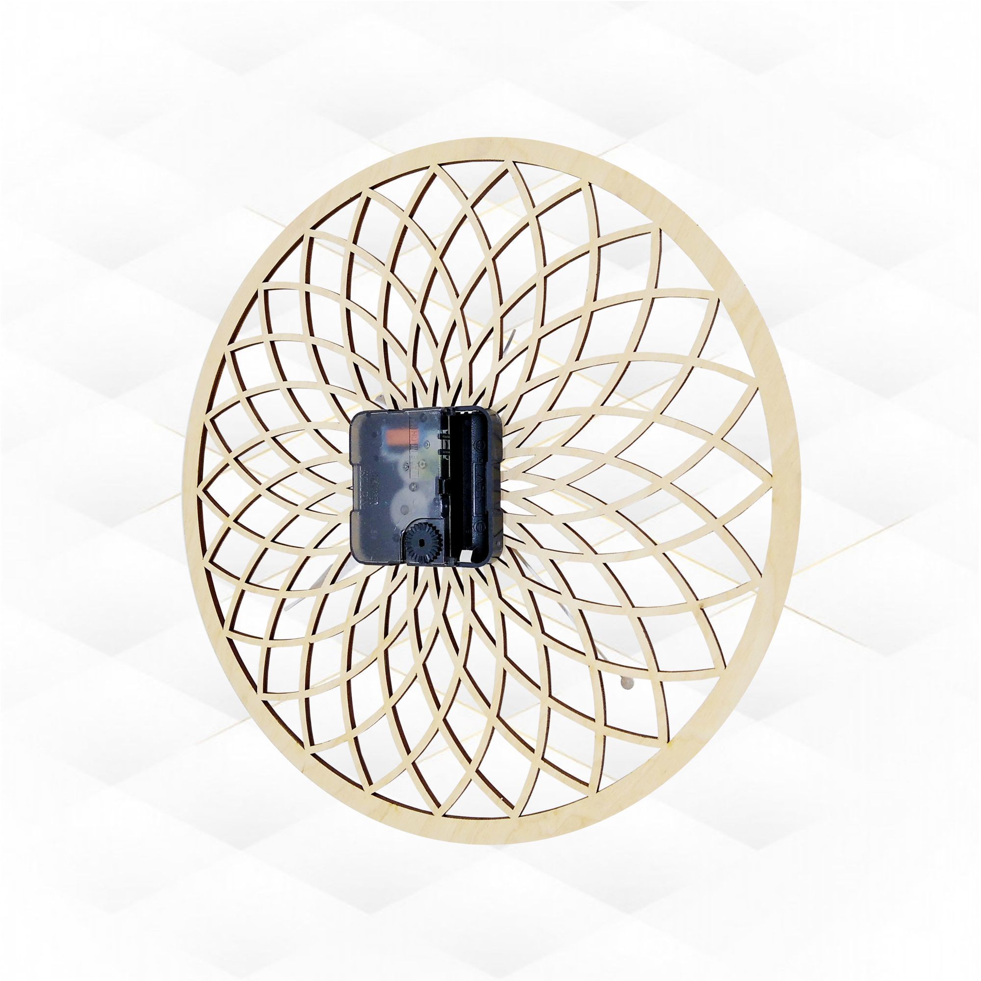 Wall clocks mandala pattern svg dxf design laser cutting 3D model 3D ...