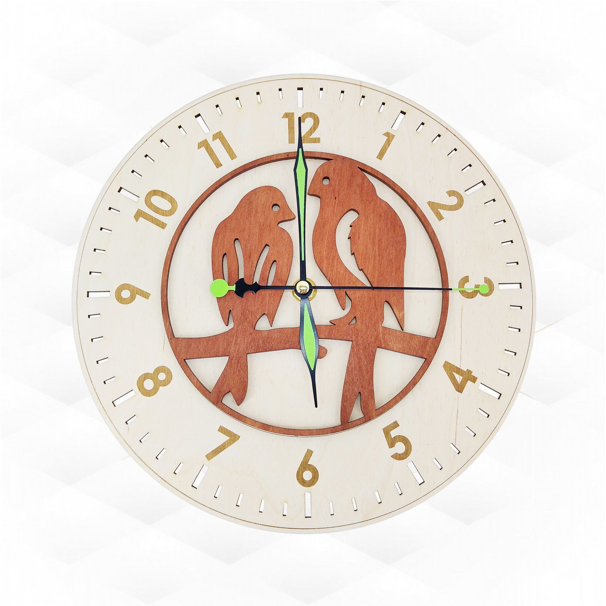 Wall clocks 2 patterns svg dxf design laser cutting 3D model 3D ...