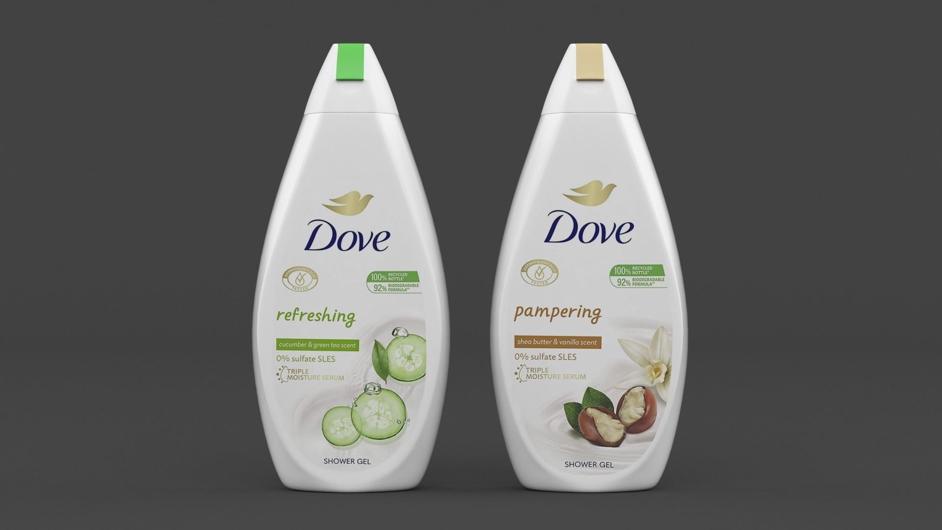 Dove Shower Gel 3D model | CGTrader