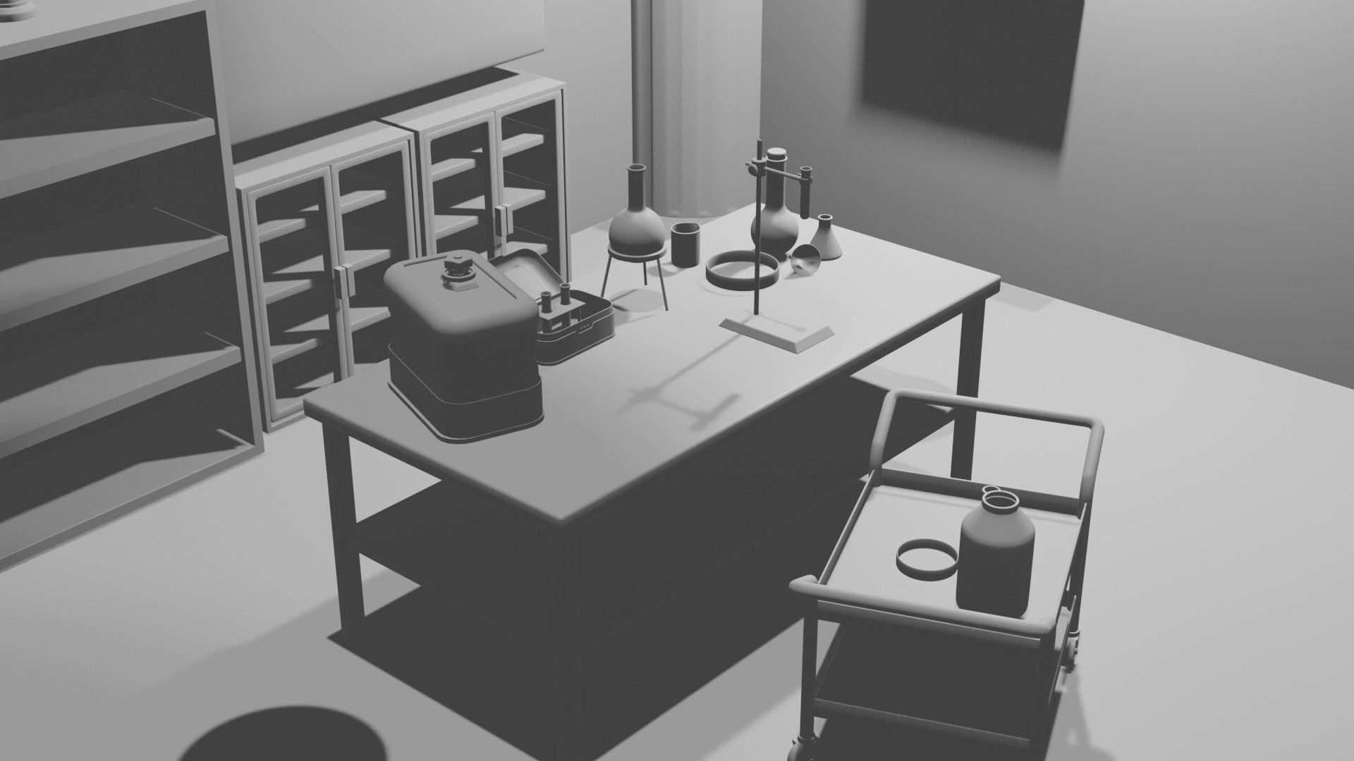 Science Lab free 3D model | CGTrader