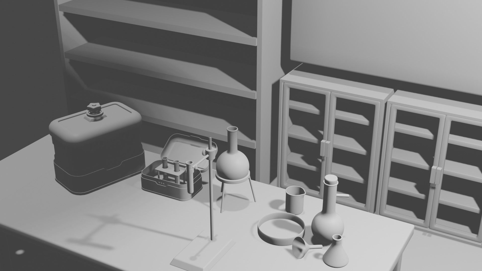 Science Lab free 3D model | CGTrader