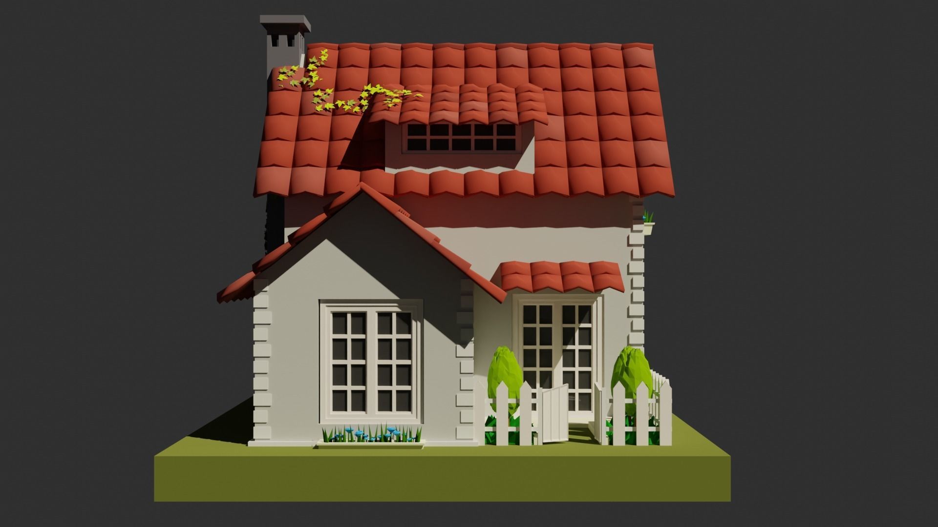 3D model Cartoon House VR / AR / low-poly | CGTrader