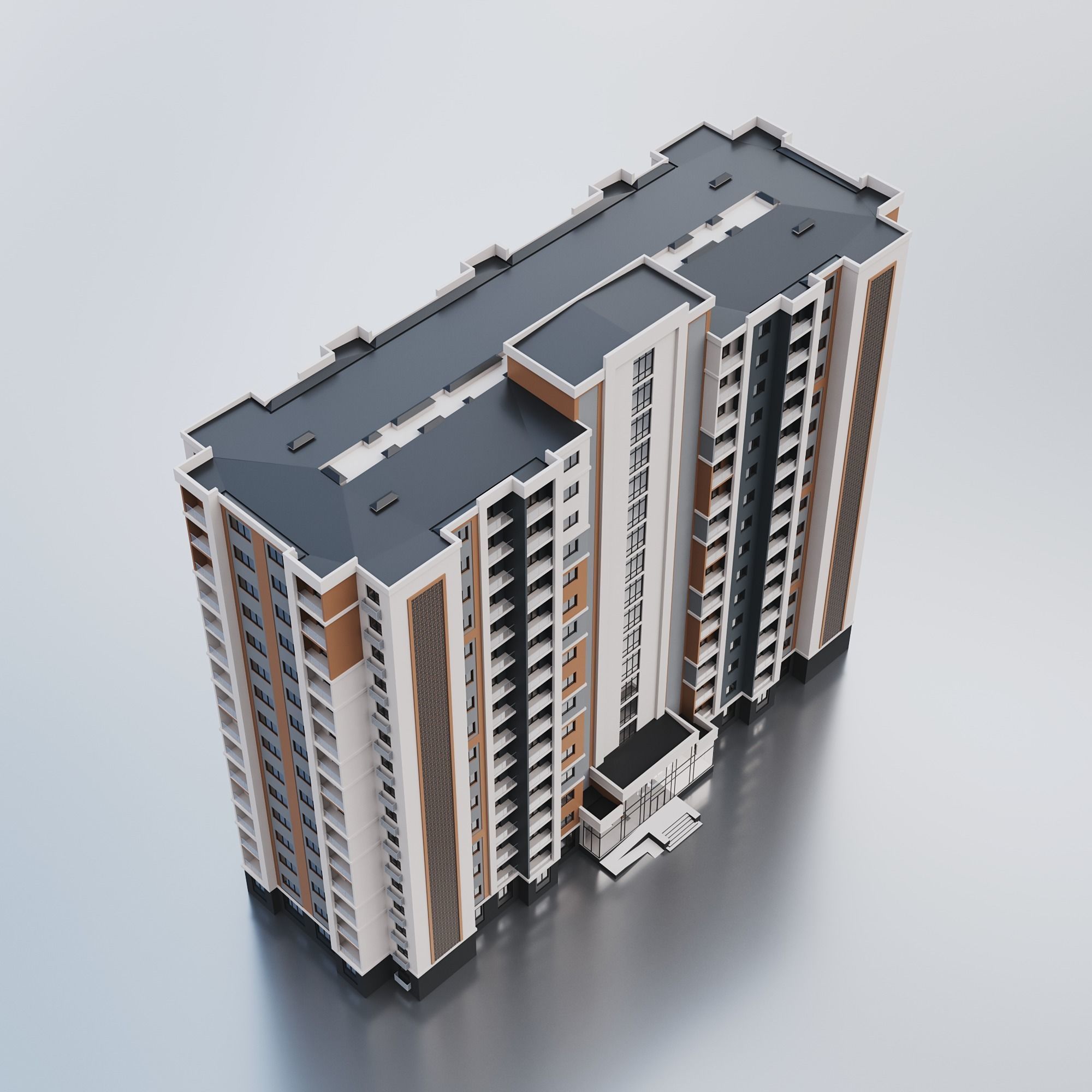 Residential Building 001 3D model | CGTrader