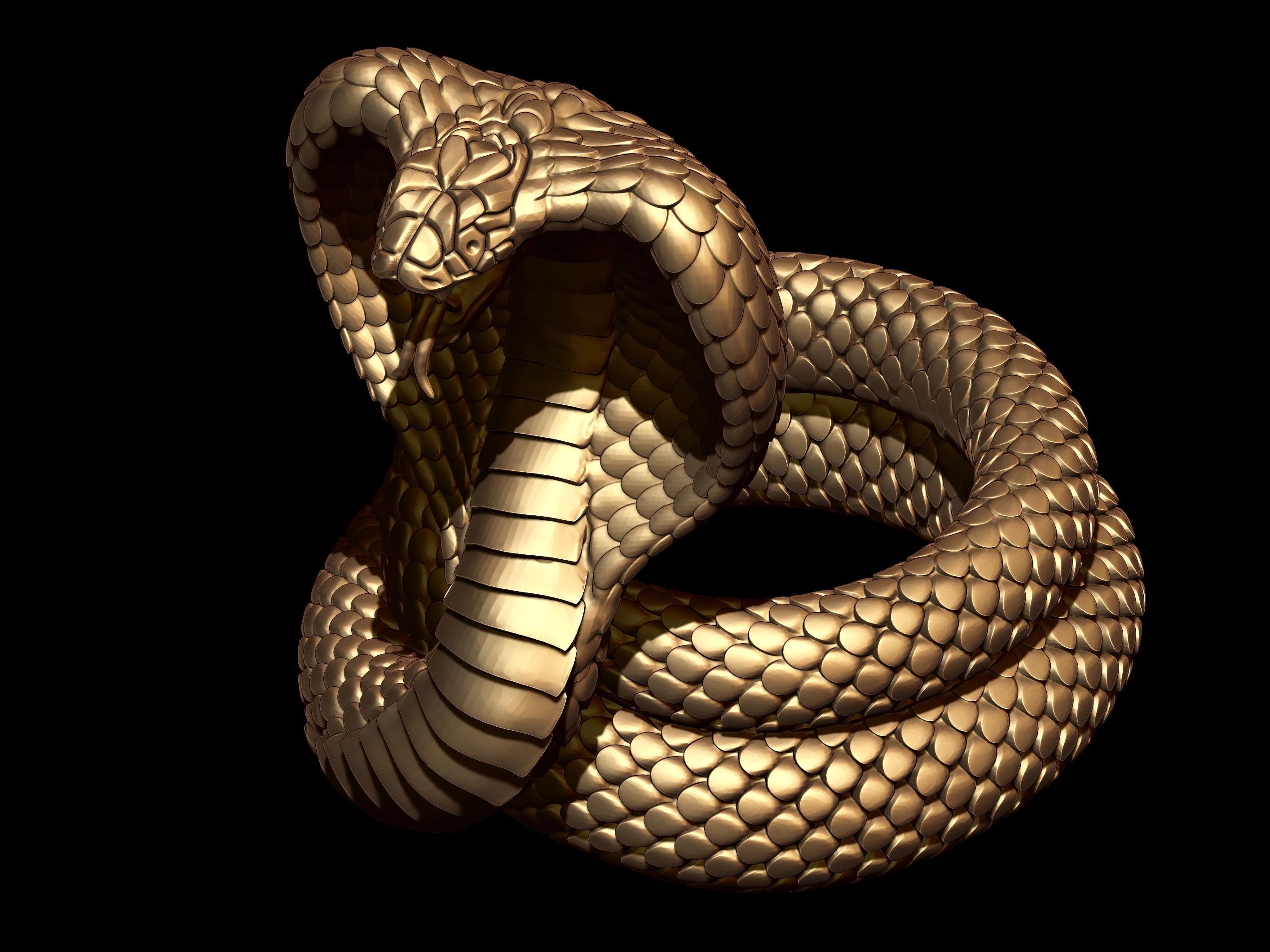 Cobra Snake 3D model 3D printable | CGTrader