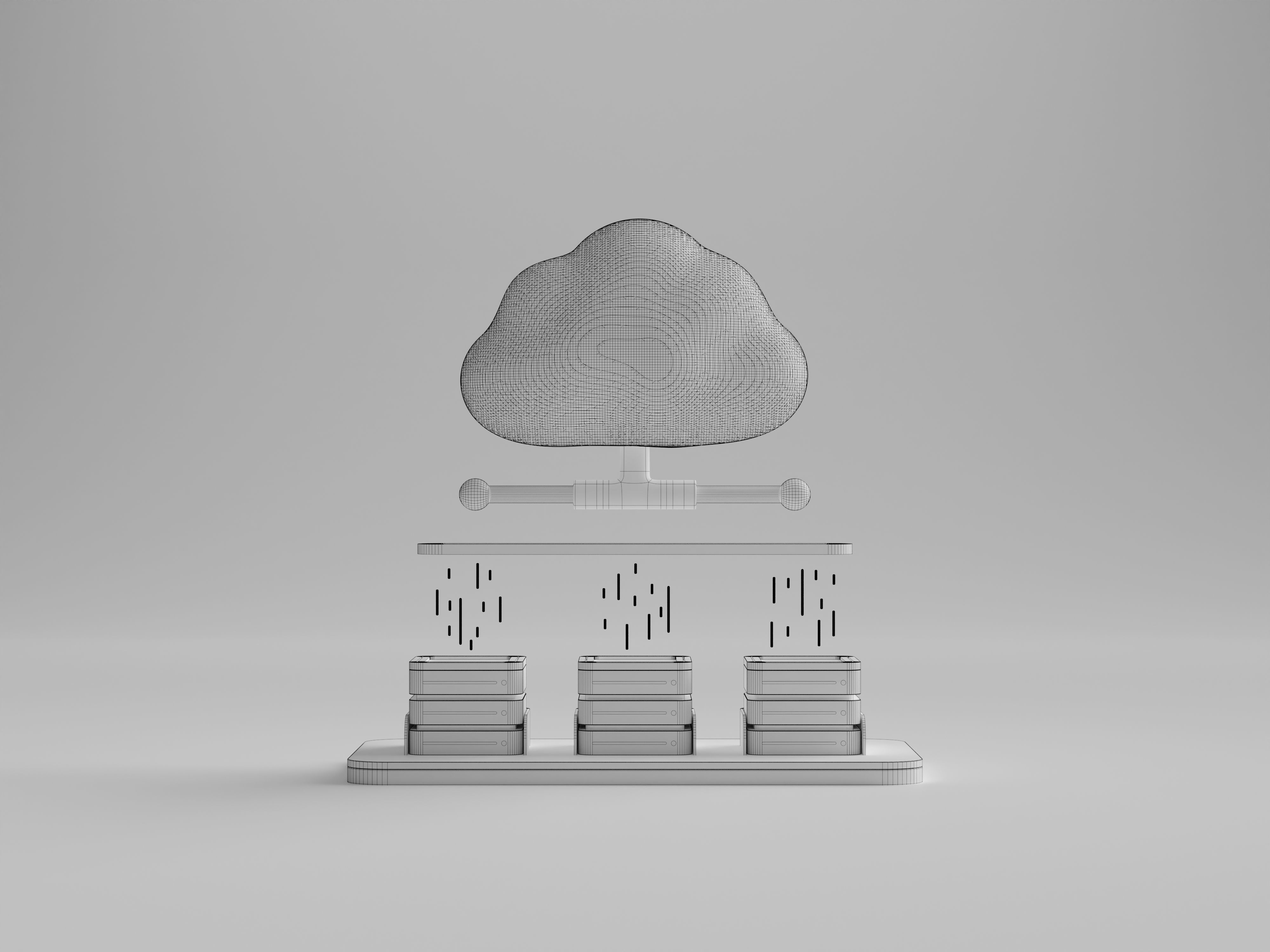 Cloud storage 3D model | CGTrader