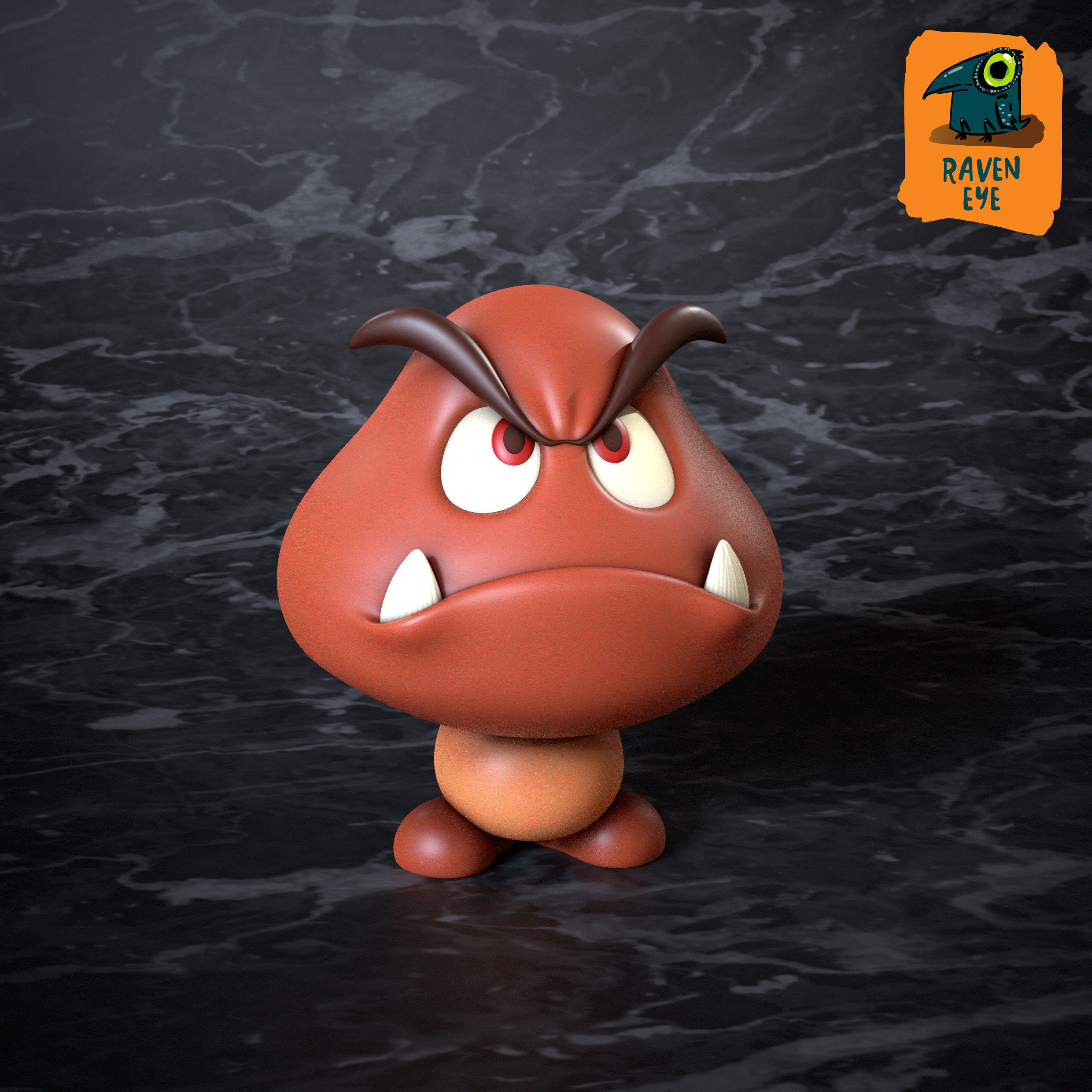 Goomba Super Mario bros 3D model 3D printable | CGTrader
