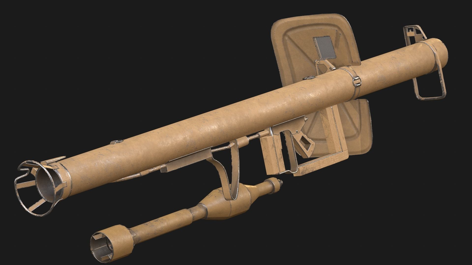3D model Panzerschreck german anti-tank rocket launcher VR / AR / low ...