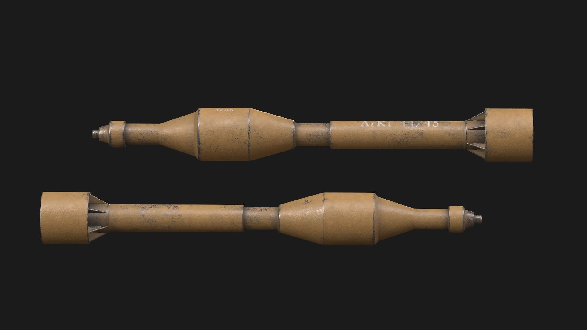 3D model Panzerschreck german anti-tank rocket launcher VR / AR / low ...