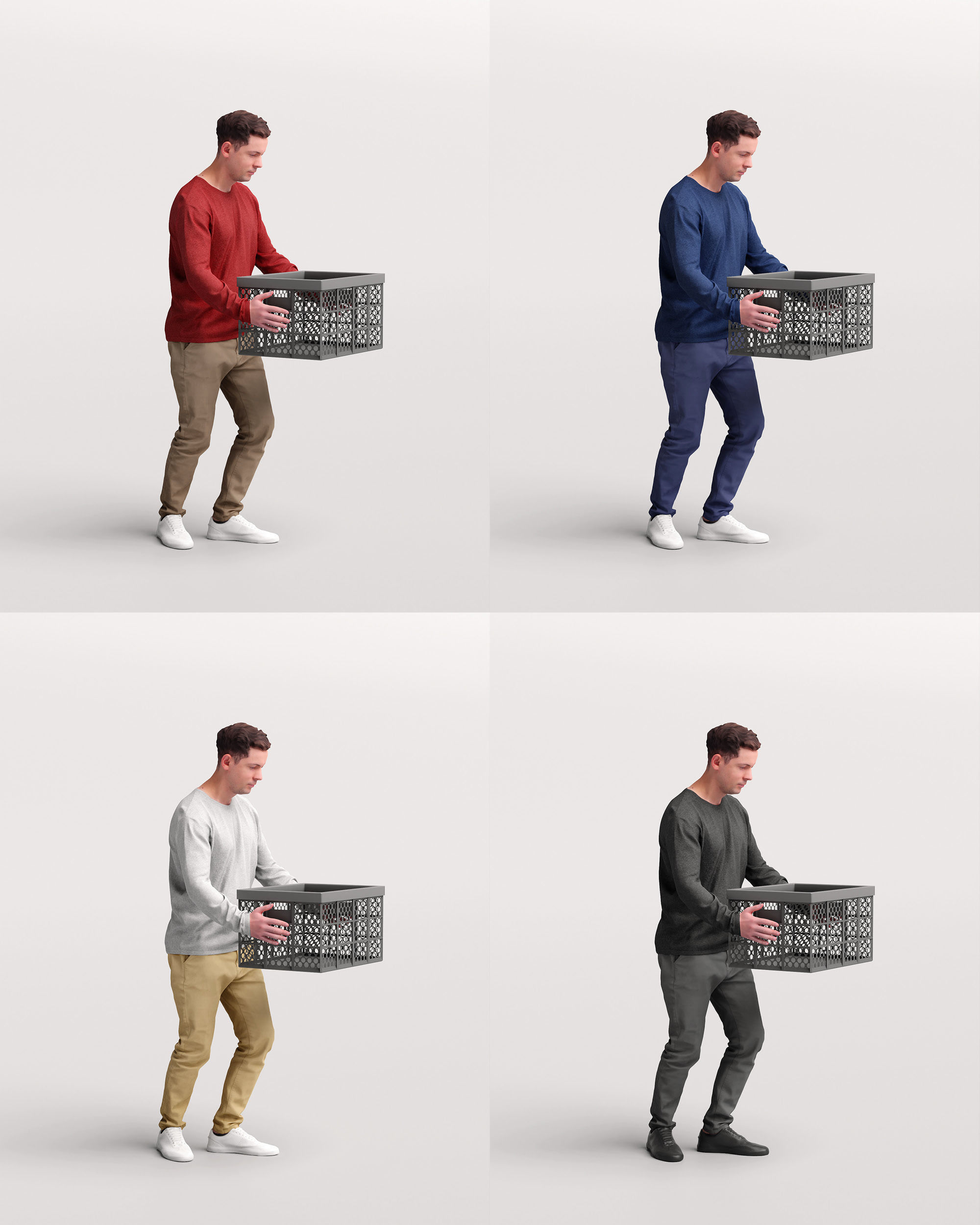Humano 12- Collection 2211 - PEOPLE FOR CARS - 12 x 3D models 3D model ...