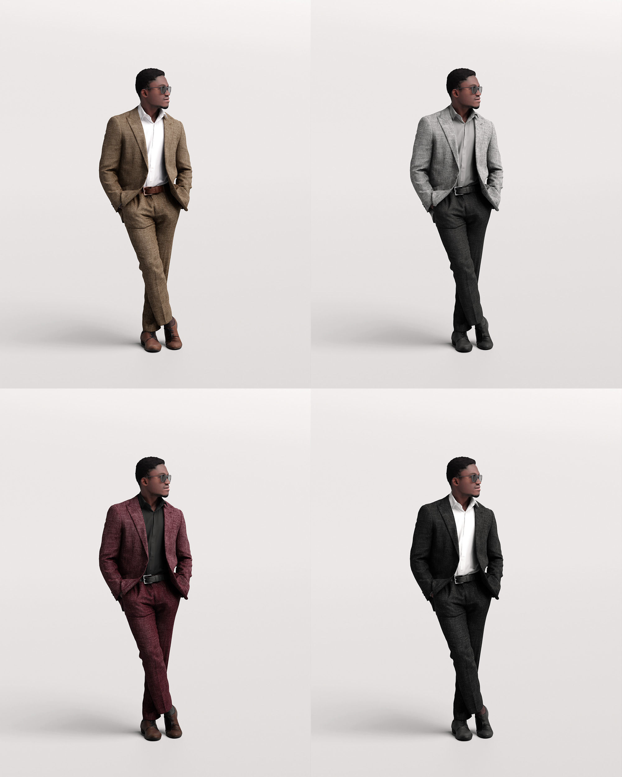 Humano 12- Collection 2211 - PEOPLE FOR CARS - 12 x 3D models 3D model ...