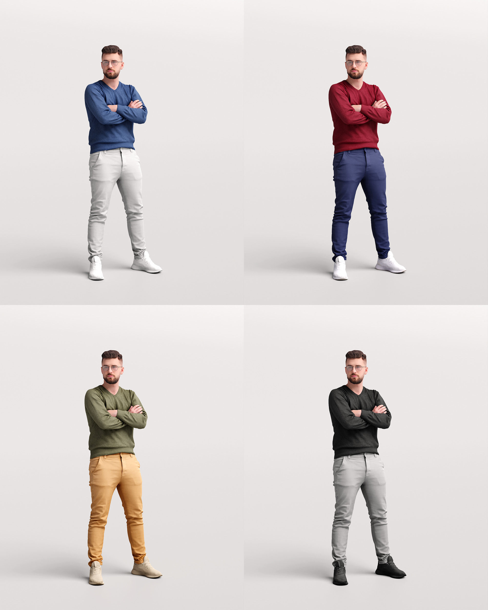 Humano 12- Collection 2211 - PEOPLE FOR CARS - 12 x 3D models 3D model ...