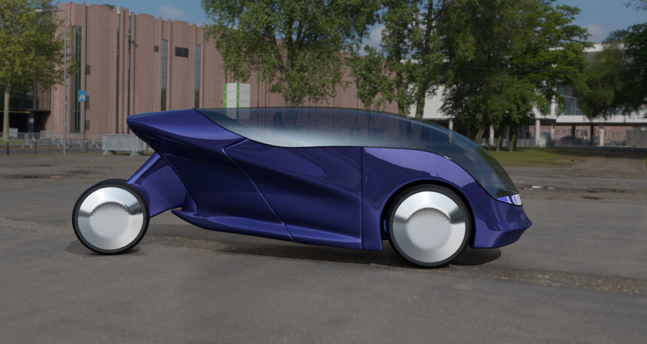 Futuristic Autonomic Vehicle Concept Car 3D model | CGTrader