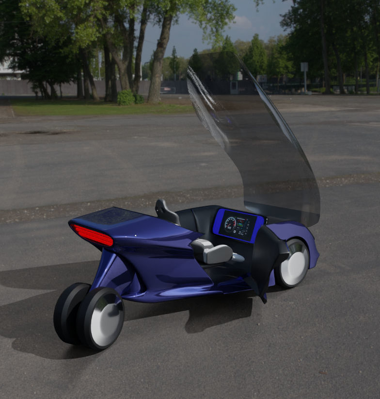 Futuristic Autonomic Vehicle Concept Car 3D model | CGTrader