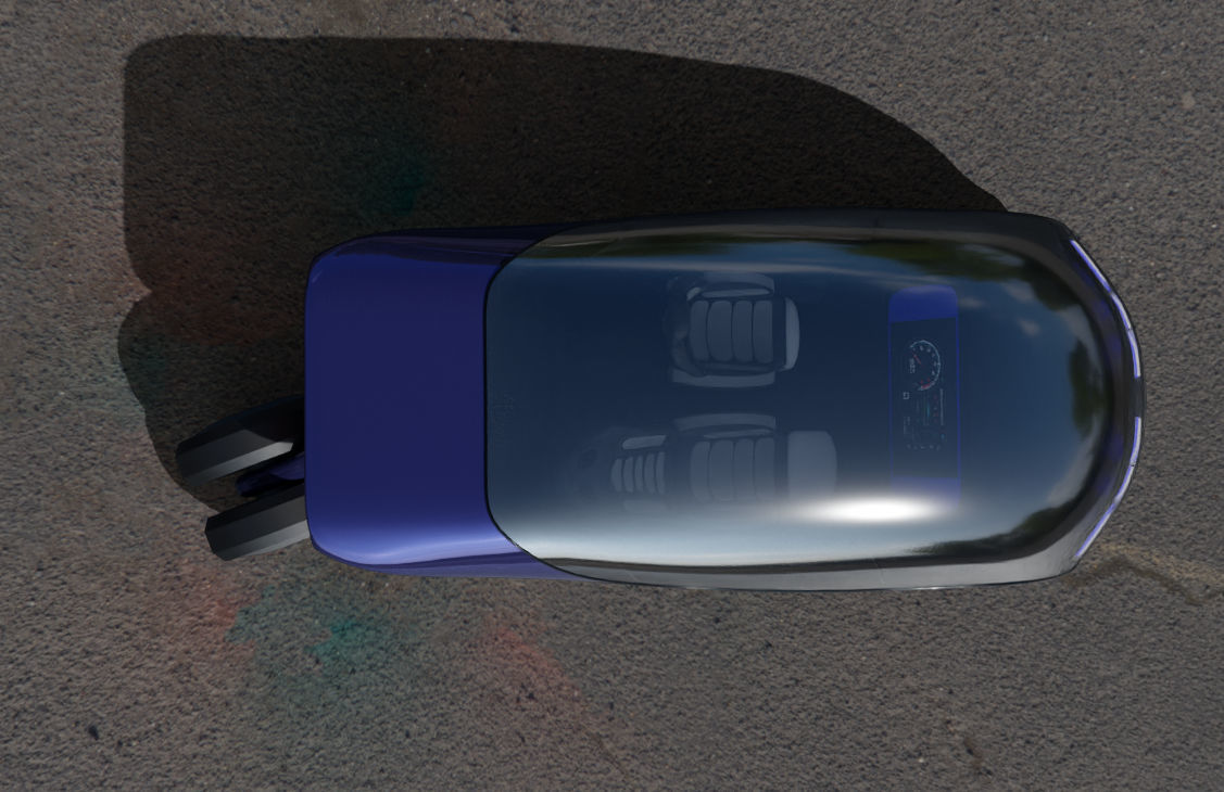 Futuristic Autonomic Vehicle Concept Car 3D model | CGTrader