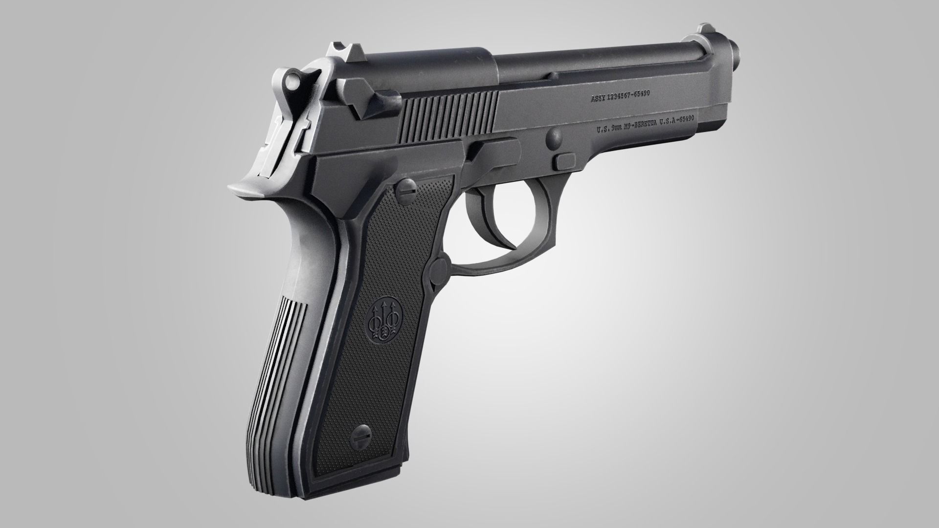 3D model Beretta M9 VR / AR / low-poly | CGTrader