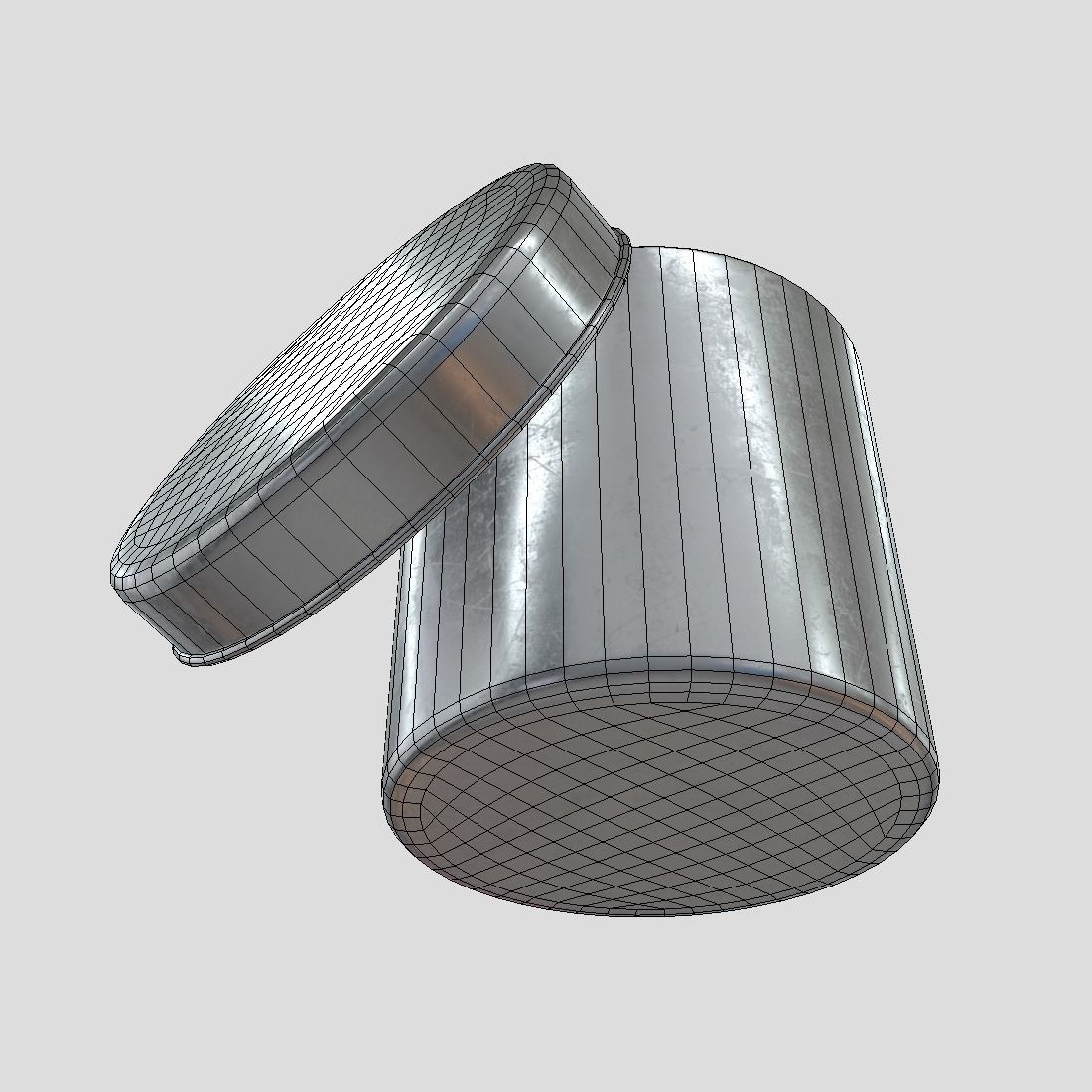 CC0 - Tin Can Box free VR / AR / low-poly 3D model | CGTrader