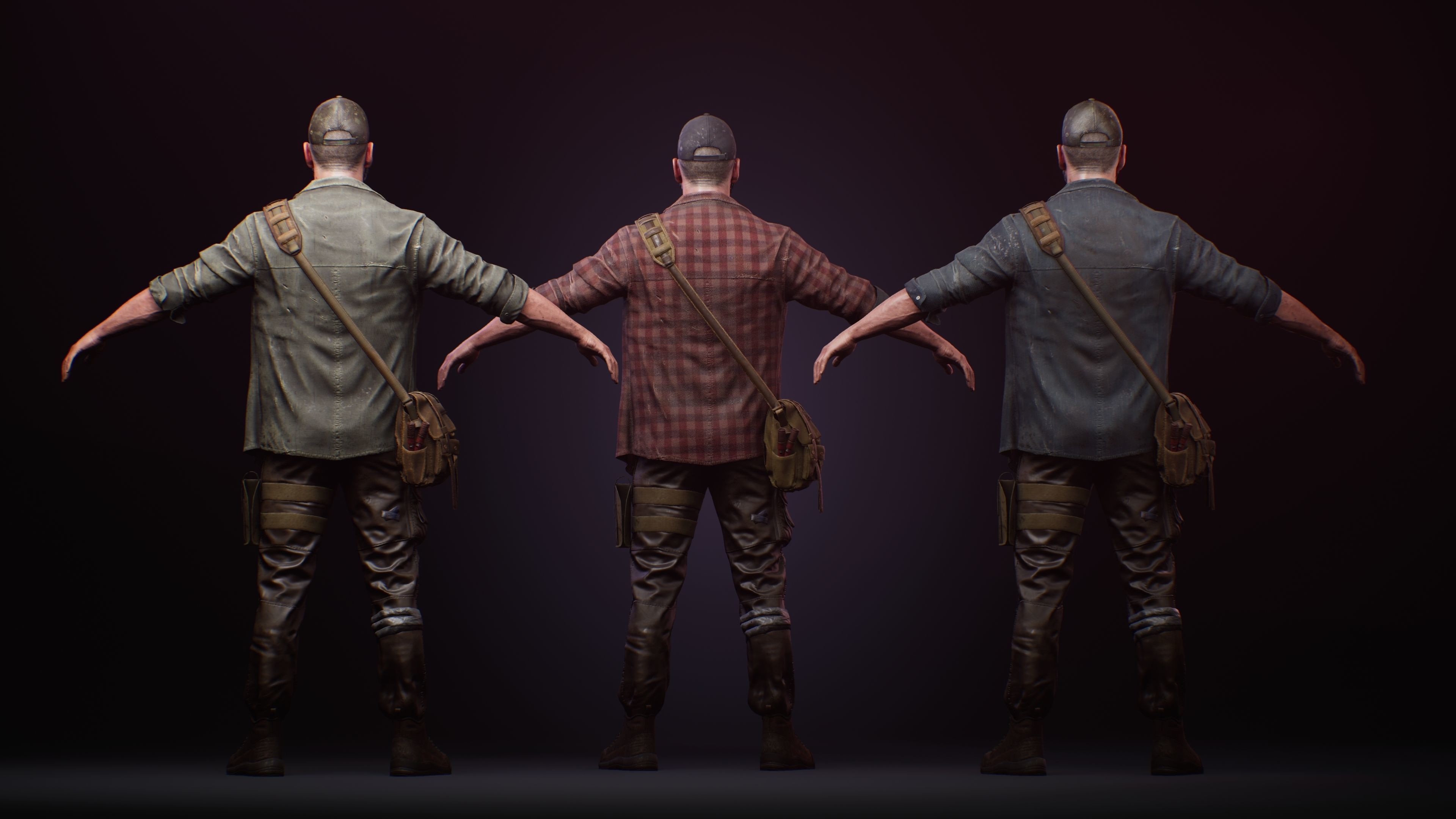 3D model Aiden Stallhart - Character Survival VR / AR / low-poly | CGTrader