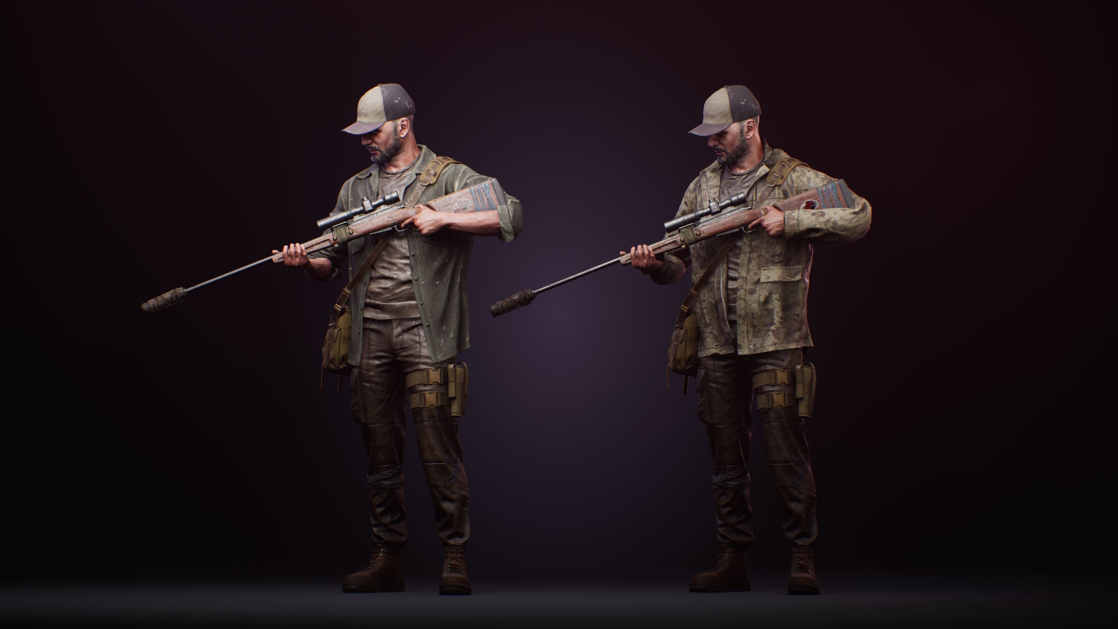 3D model Aiden Stallhart - Character Survival VR / AR / low-poly | CGTrader
