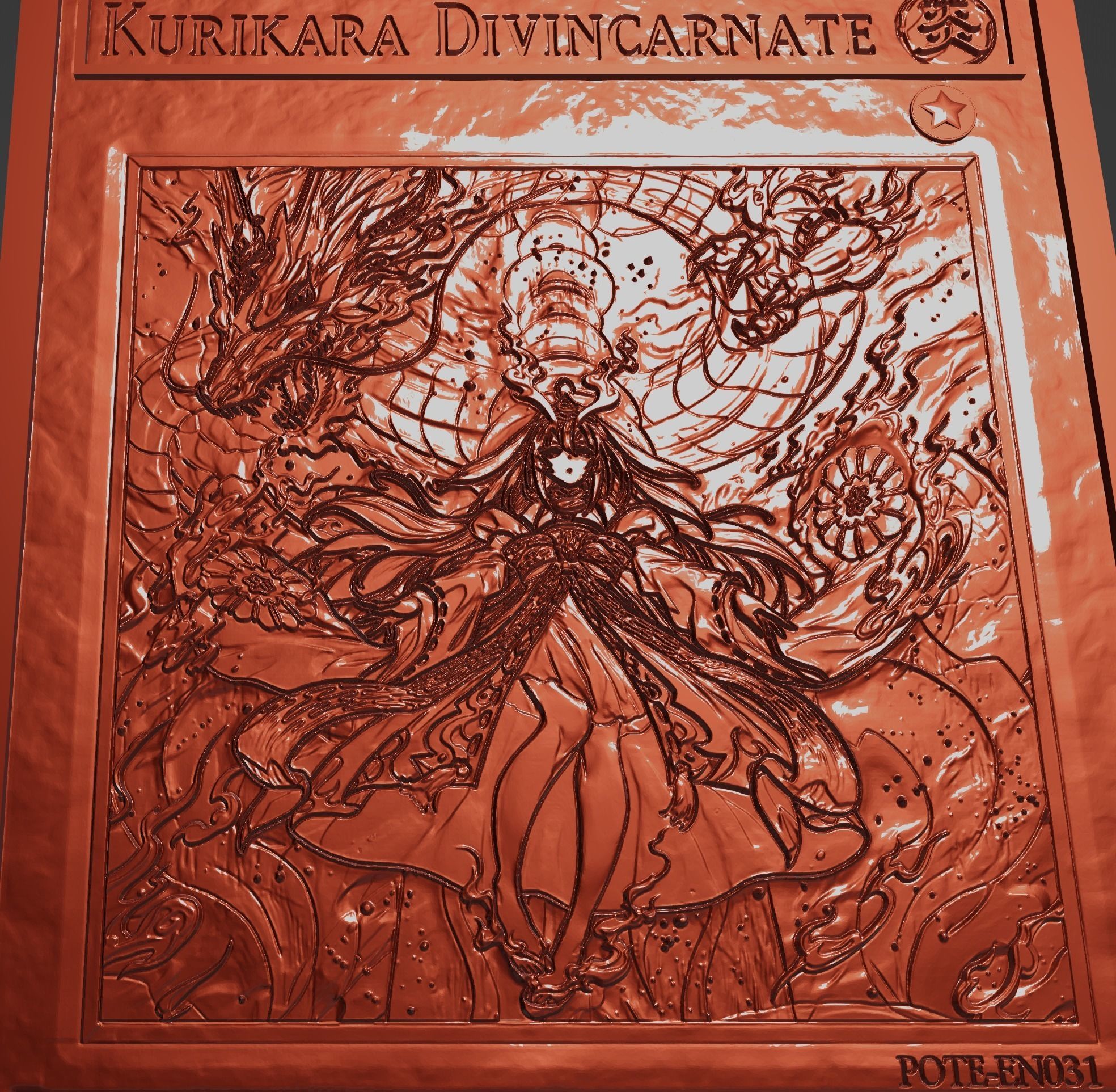 kurikara divincarnate - yugioh 3D model 3D printable | CGTrader