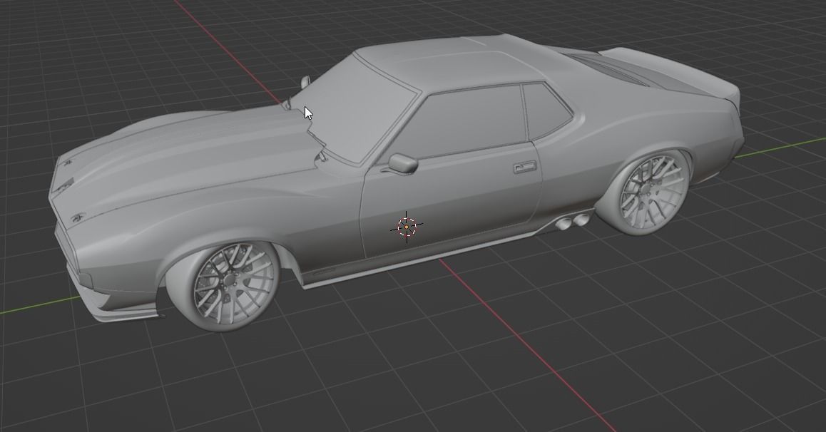 AMC Ringbrothers Javelin Defiant 1972 3D model | CGTrader