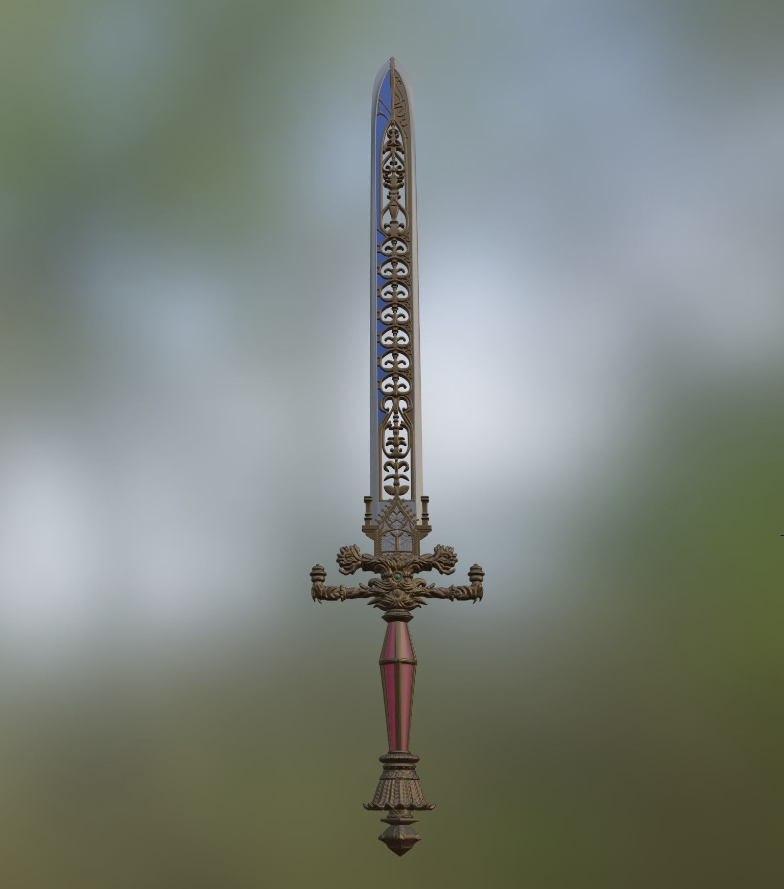 The Sword of Night and Flame from Elden Ring 3D model 3D printable ...