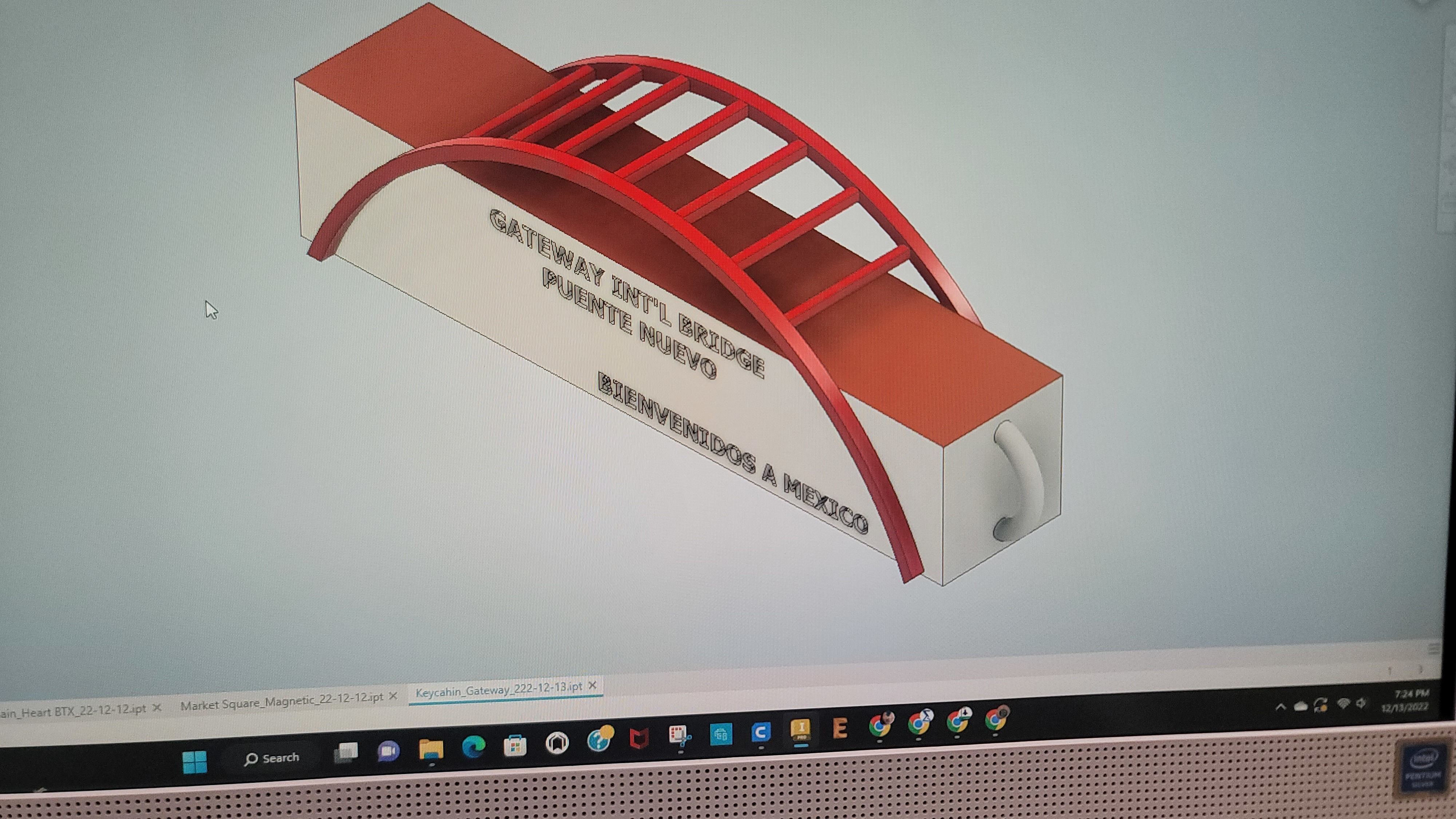 Gateway International Bridge Matamoros MX 3D model 3D printable | CGTrader