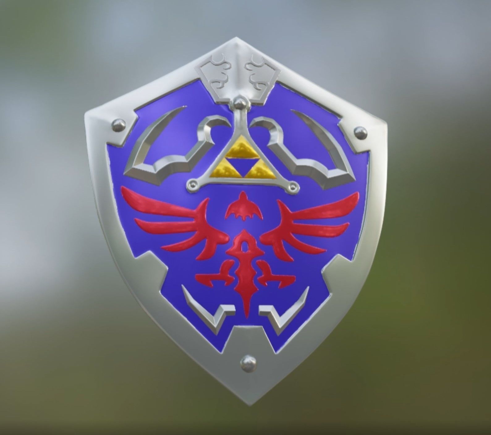 Zelda Twilight Princess Hylian Shield 3D model 3D printable | CGTrader