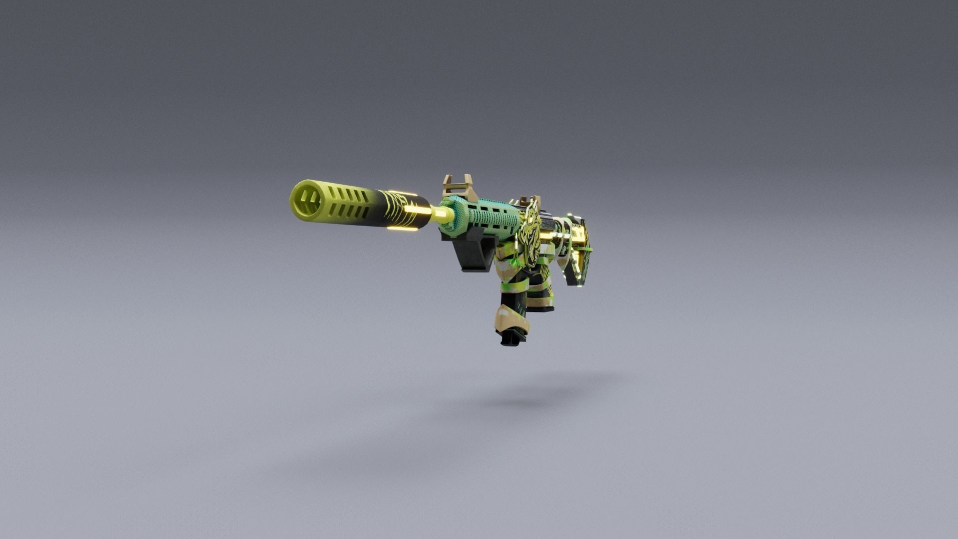 Weapon M416 OLDTropic 3D model | CGTrader