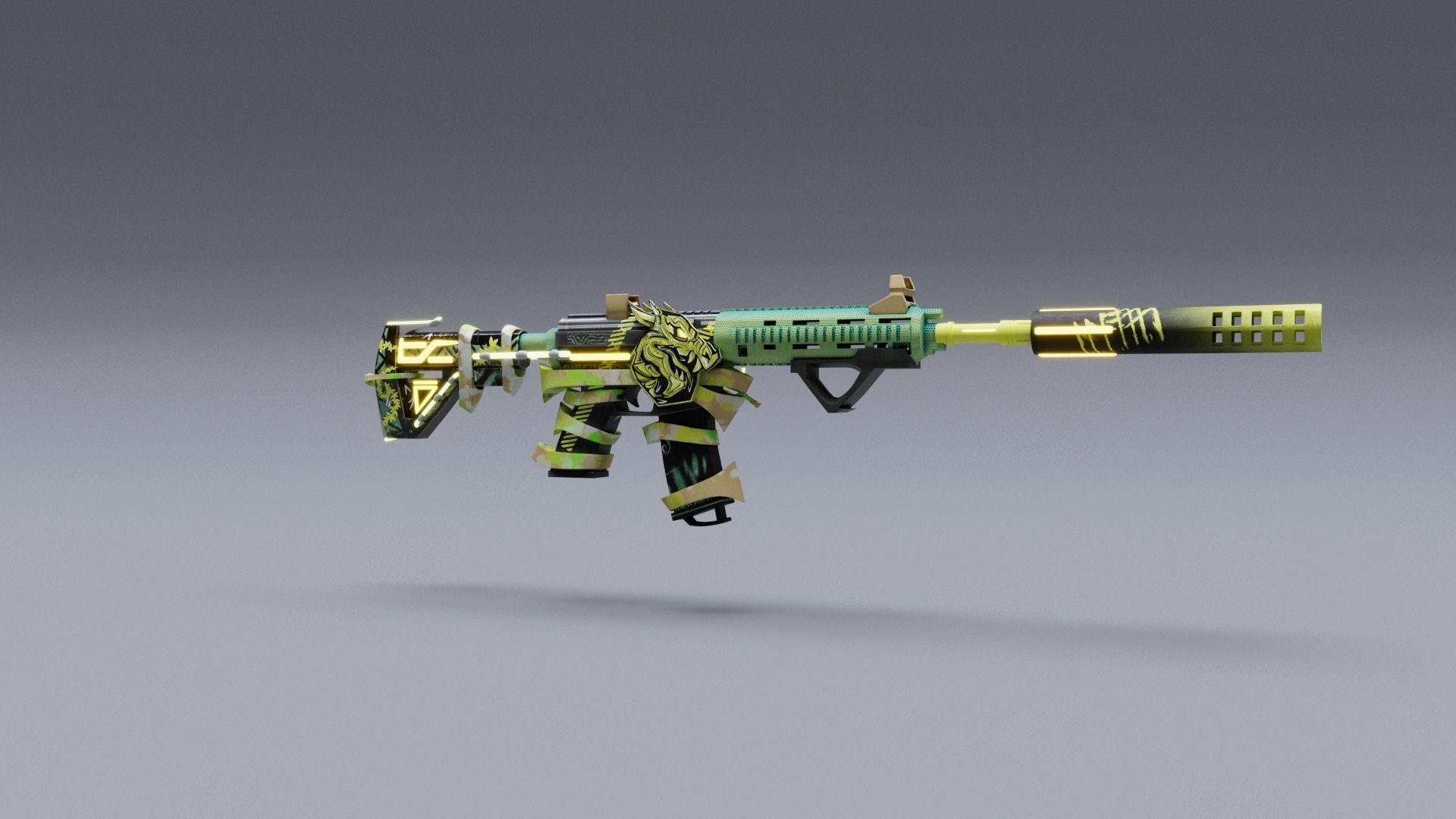 Weapon M416 OLDTropic 3D model | CGTrader