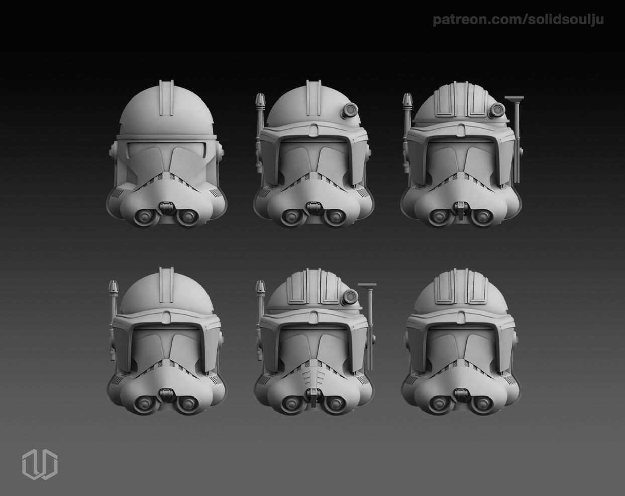 Star Wars clone trooper phase 2 helmets 3D model 3D printable | CGTrader