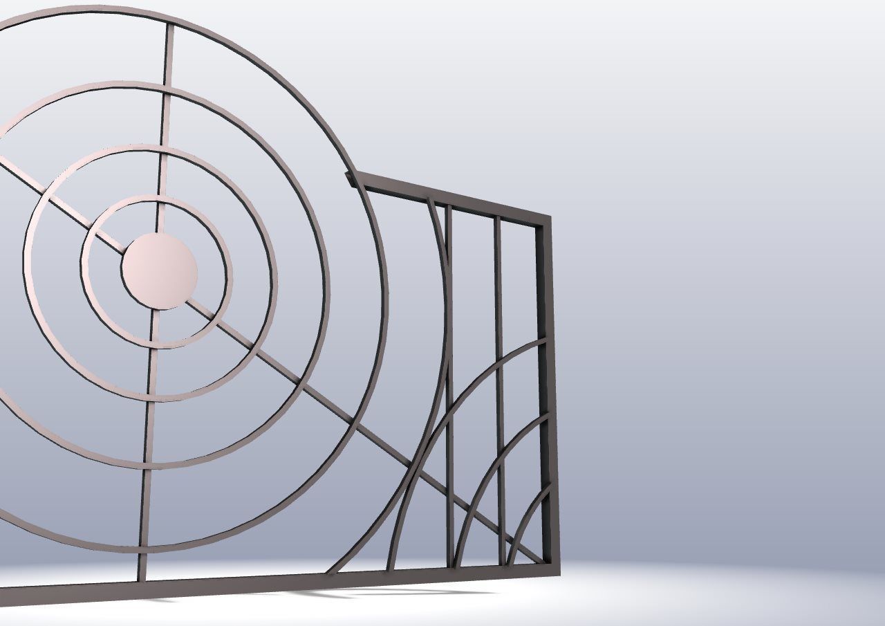Target art panel 3D model | CGTrader