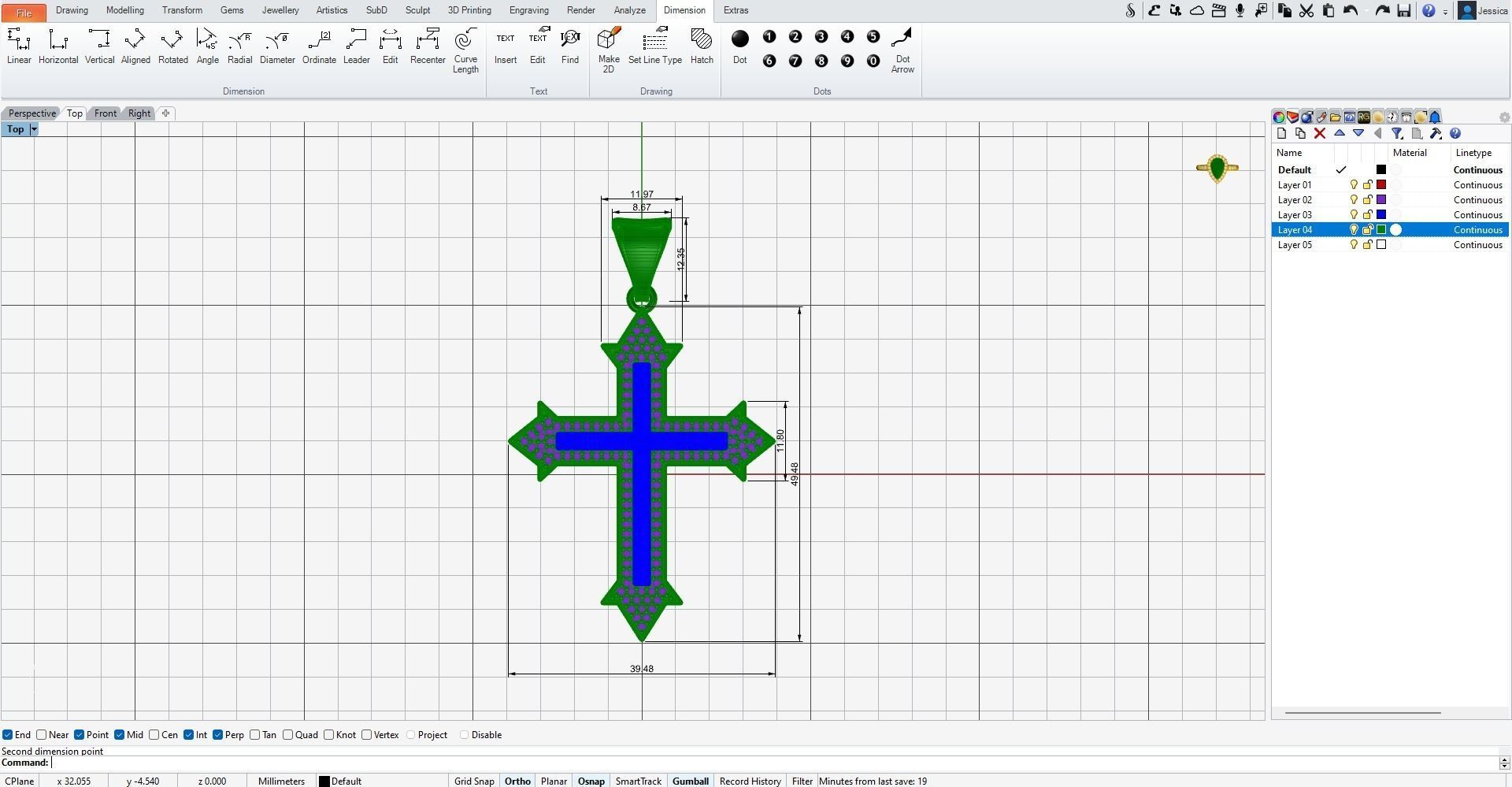 CROSS 3D model 3D printable | CGTrader