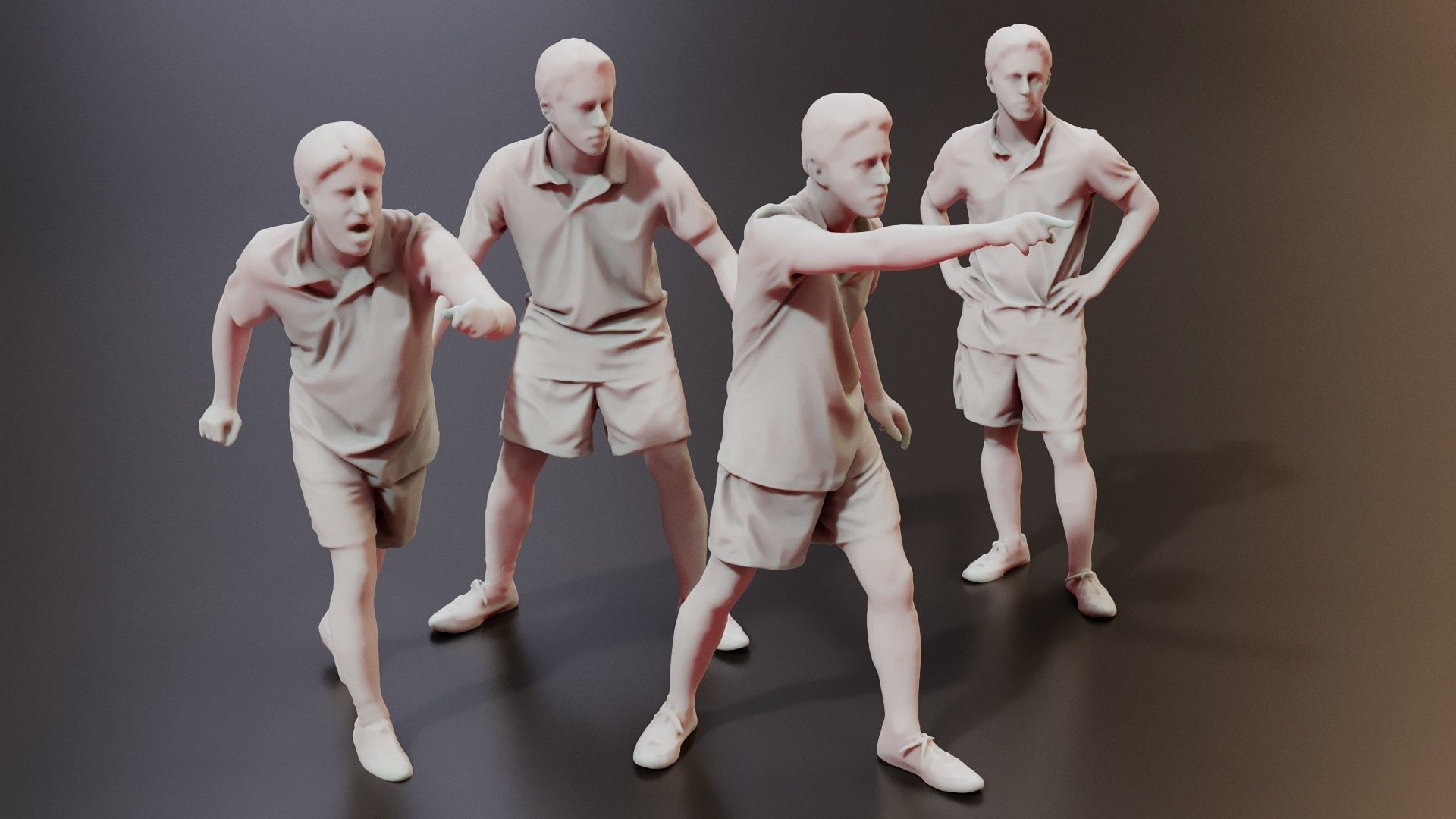 Realistic Soccer Players 3D - Detailed and Render-Ready 3D model | CGTrader