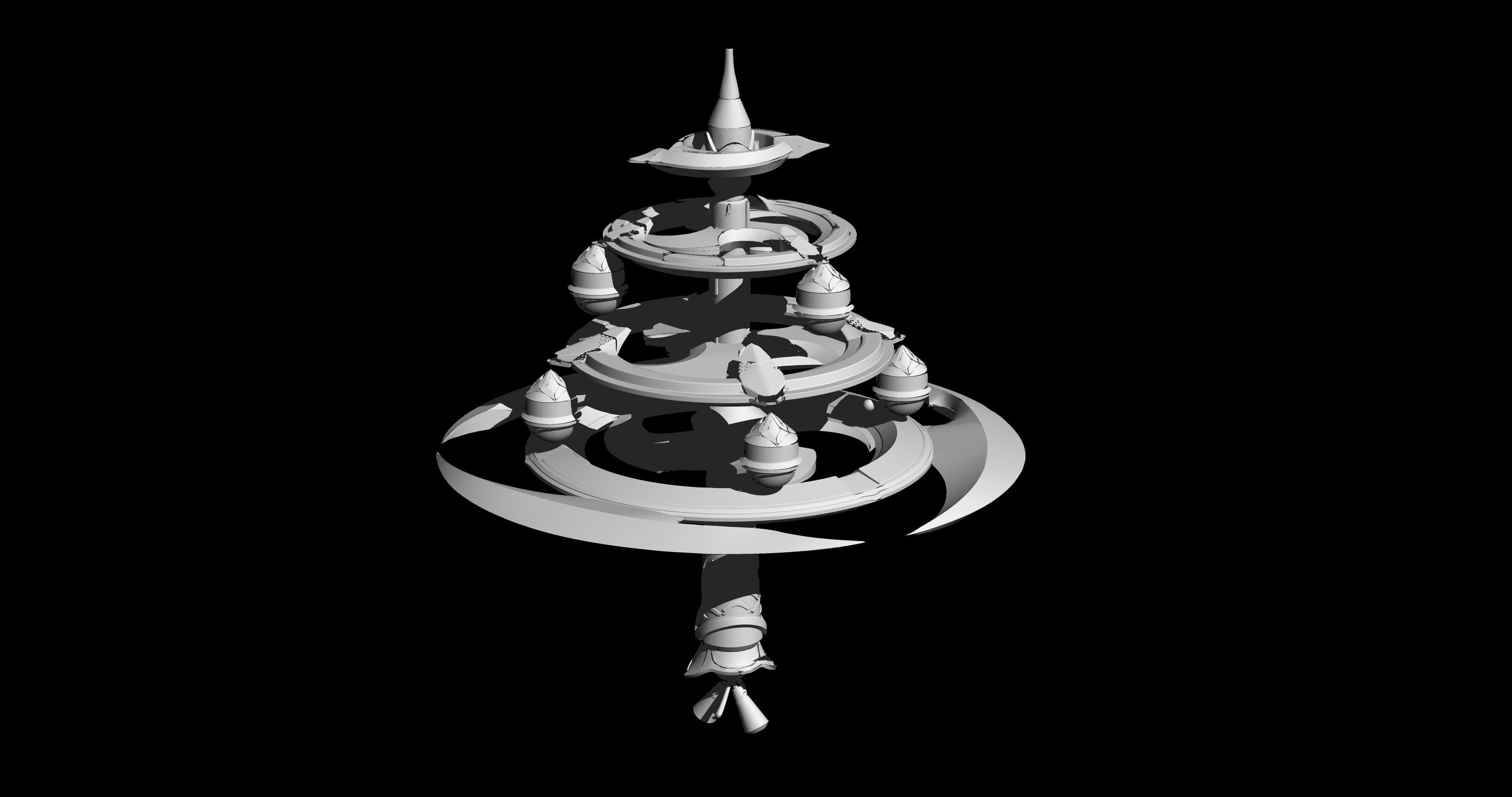 genshin impact catalyst Kagura Verity Yae miko 3D model 3D printable ...