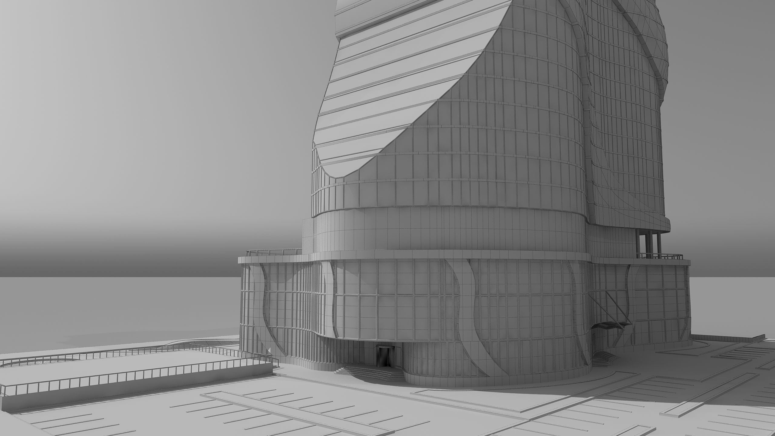 0181 - Skyscraper Architecture 3D Project - 2D Drawings 3D model | CGTrader