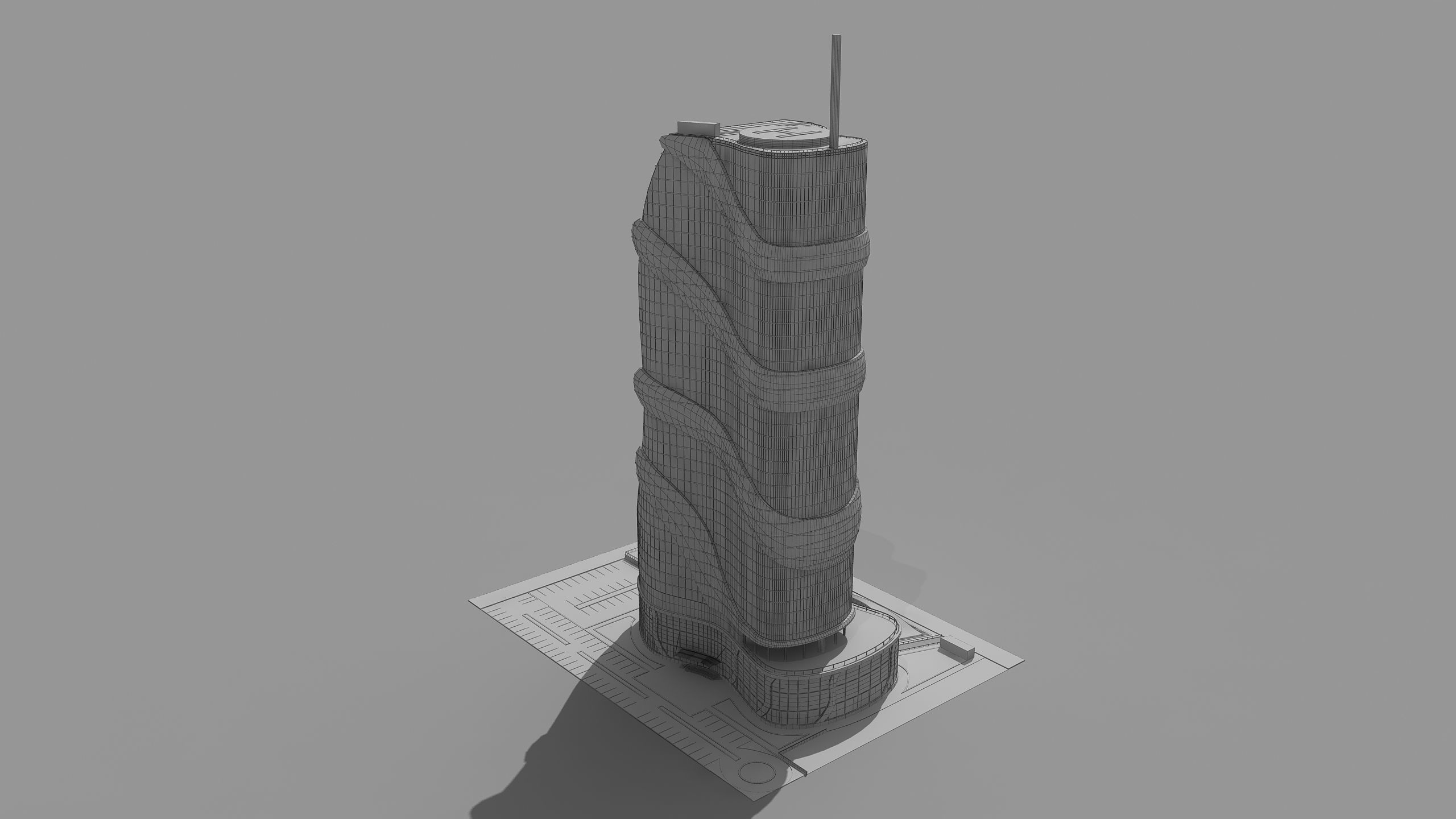 0181 - Skyscraper Architecture 3D Project - 2D Drawings 3D model | CGTrader