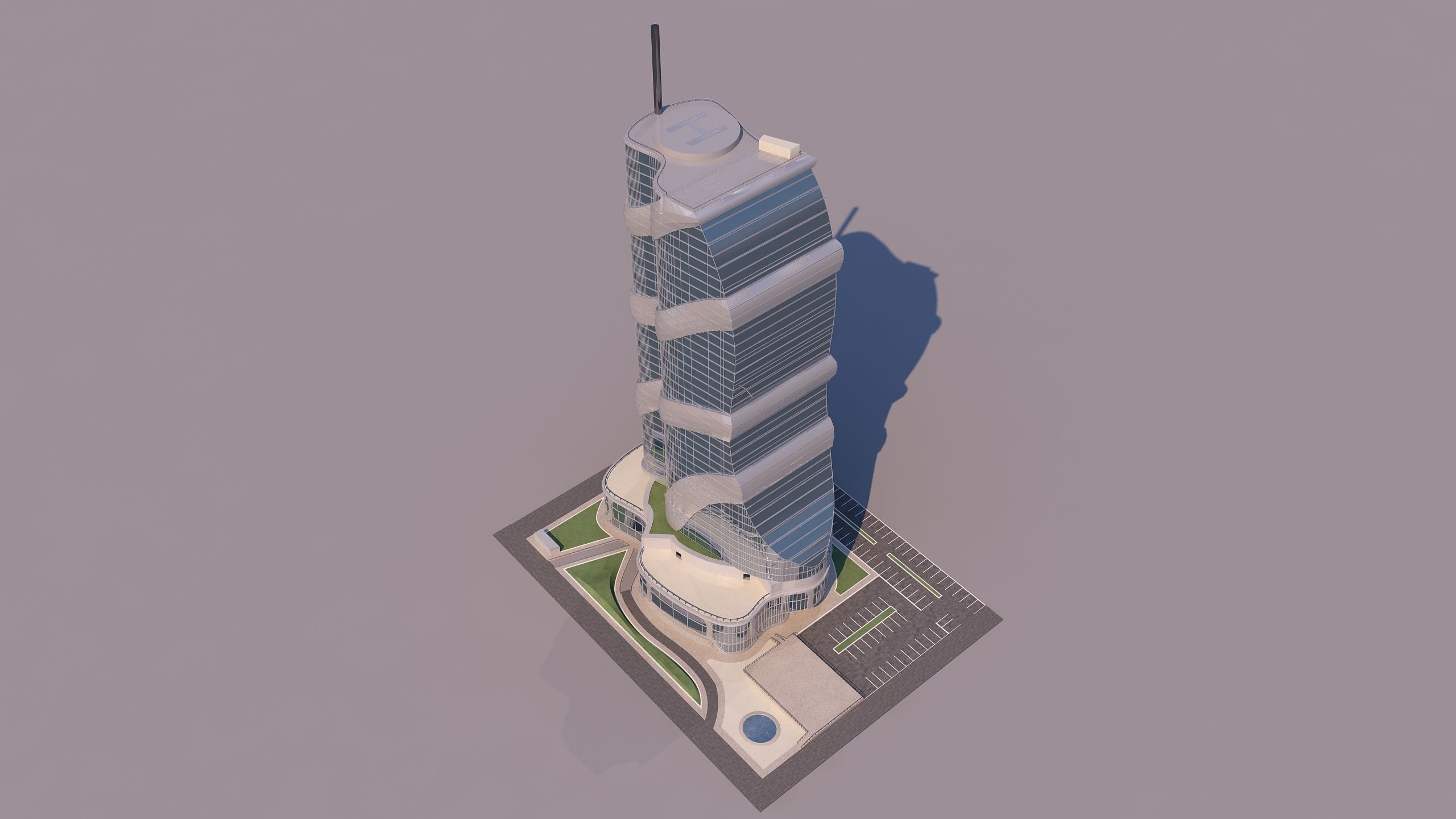 0181 - Skyscraper Architecture 3D Project - 2D Drawings 3D model | CGTrader