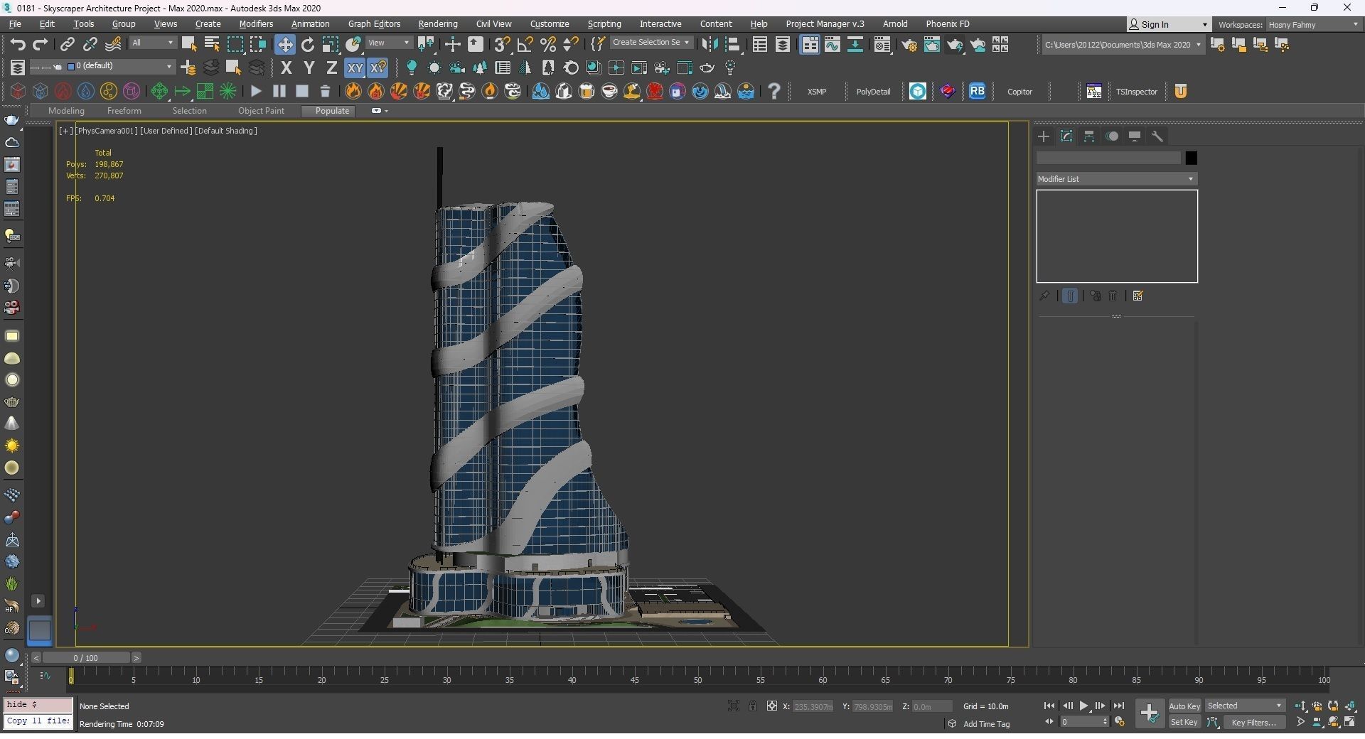0181 - Skyscraper Architecture 3D Project - 2D Drawings 3D model | CGTrader