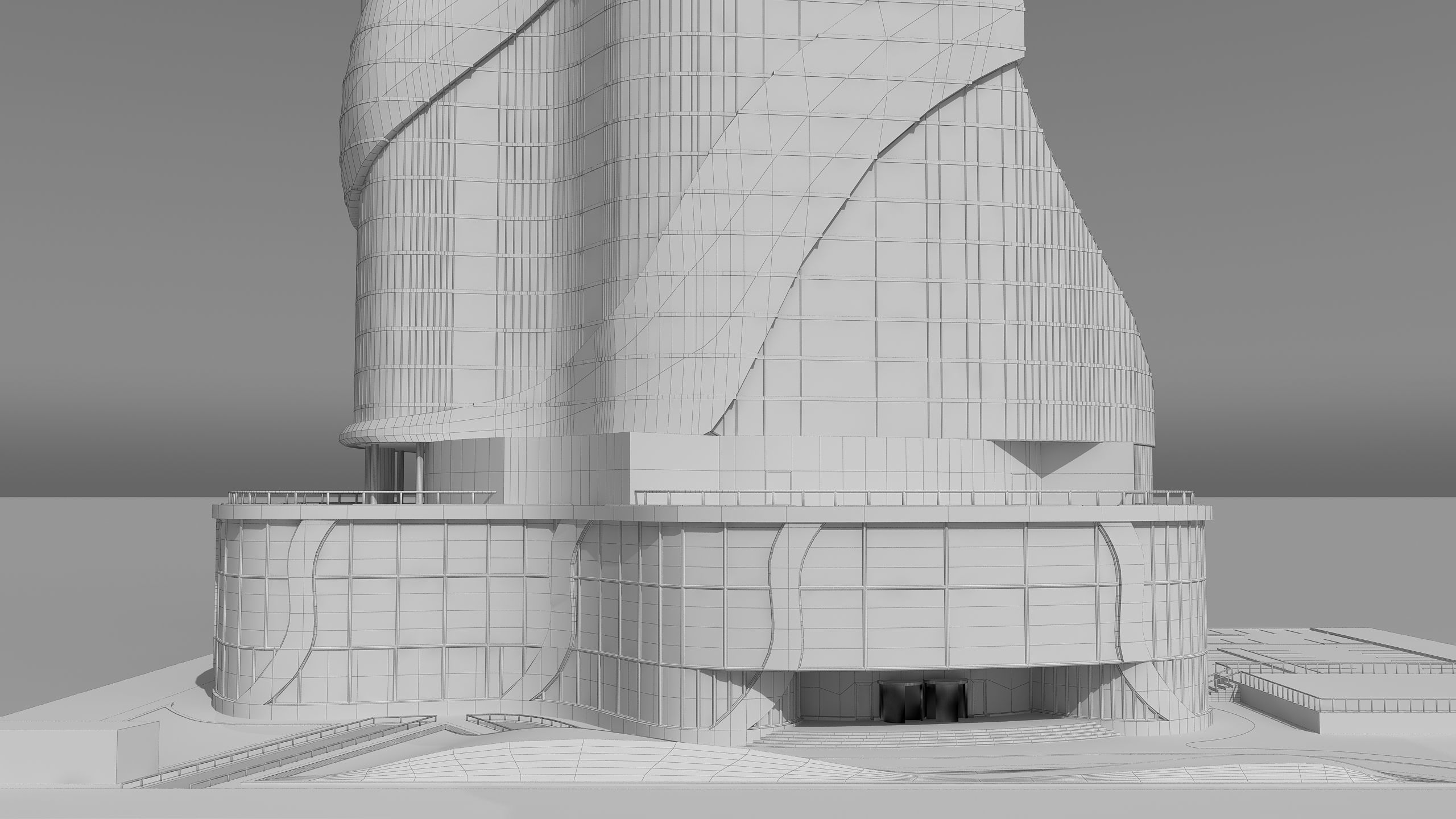 0181 - Skyscraper Architecture 3D Project - 2D Drawings 3D model | CGTrader