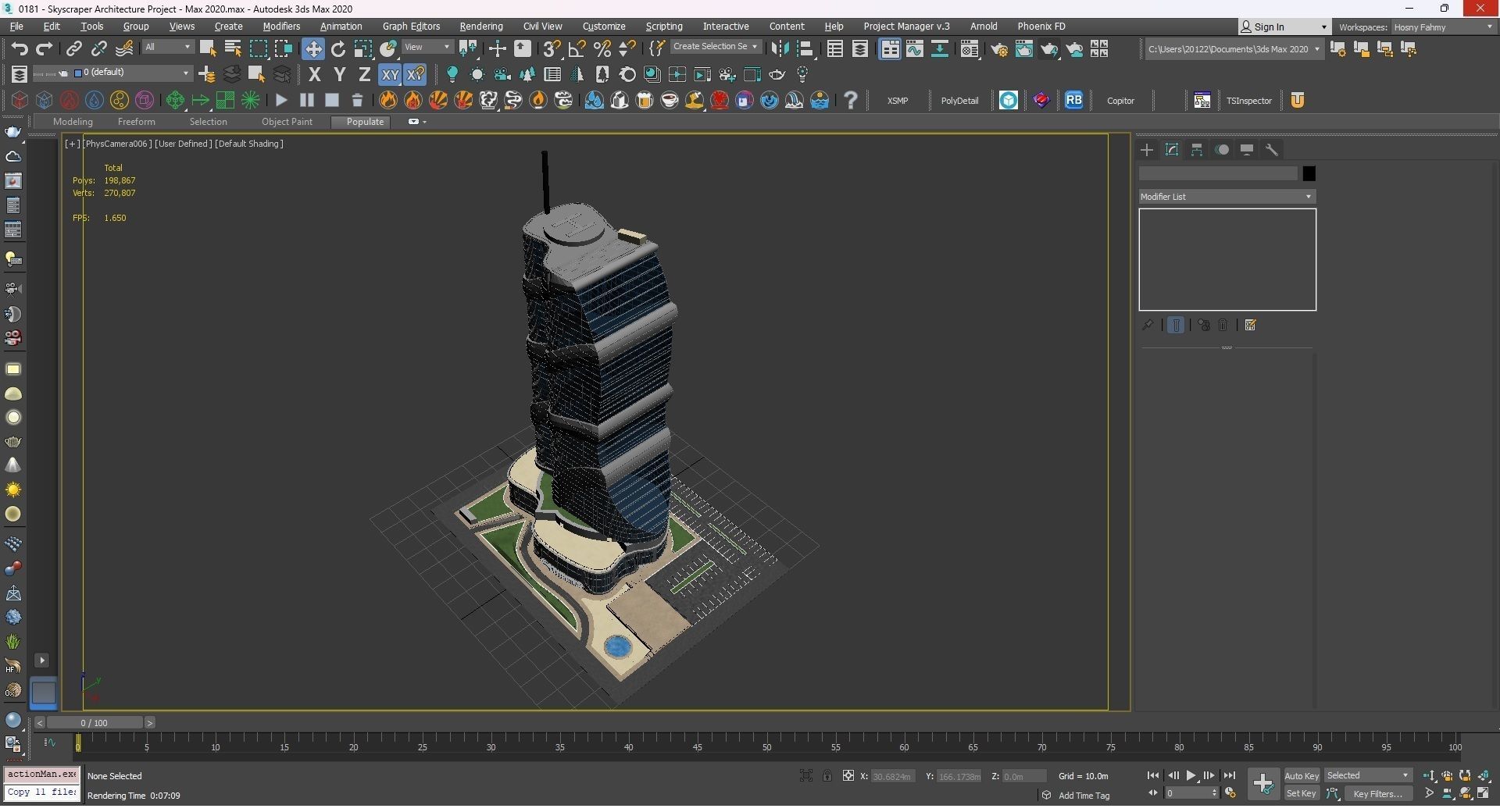 0181 - Skyscraper Architecture 3D Project - 2D Drawings 3D model | CGTrader