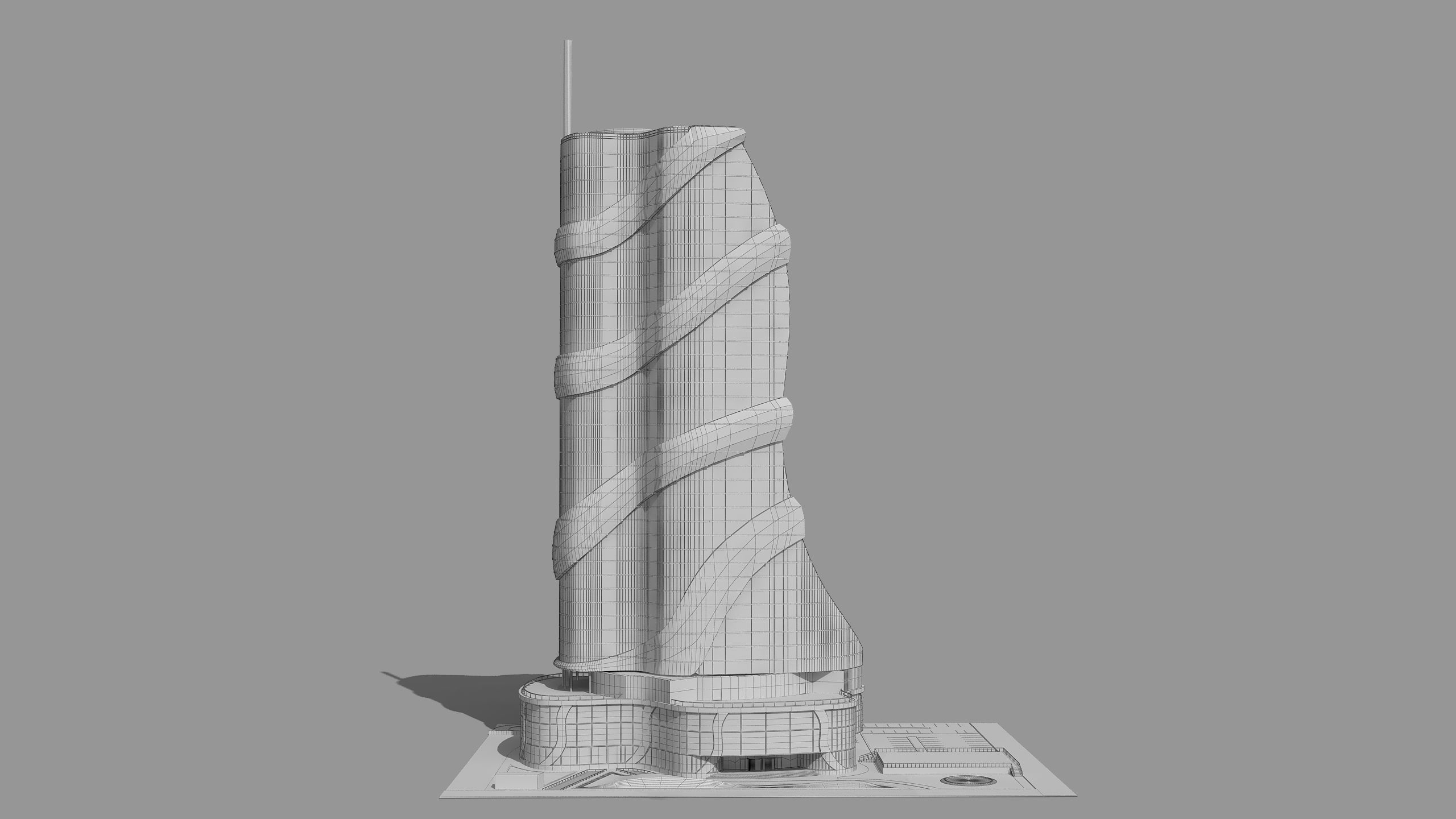 0181 - Skyscraper Architecture 3D Project - 2D Drawings 3D model | CGTrader