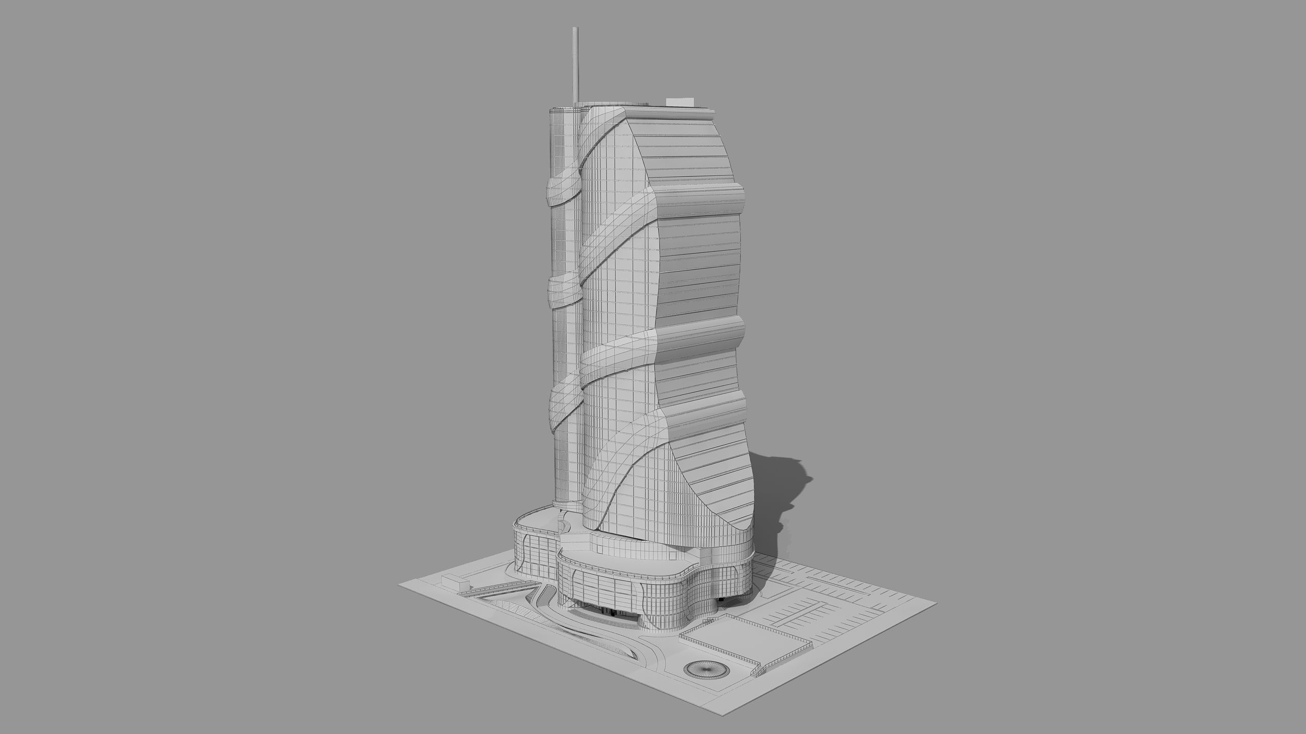 0181 - Skyscraper Architecture 3D Project - 2D Drawings 3D model | CGTrader