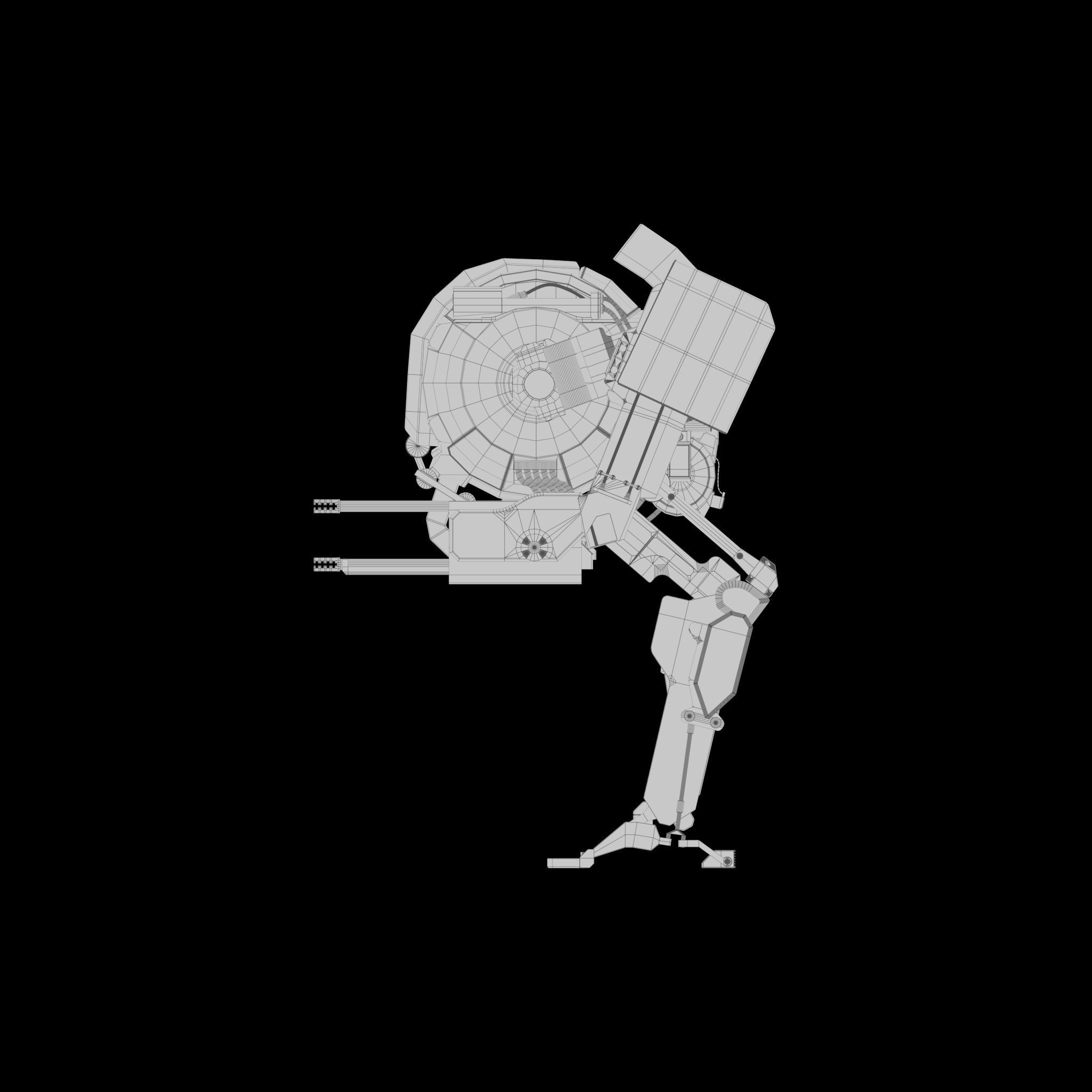 Cyberpunk Mech Suit 3D model | CGTrader