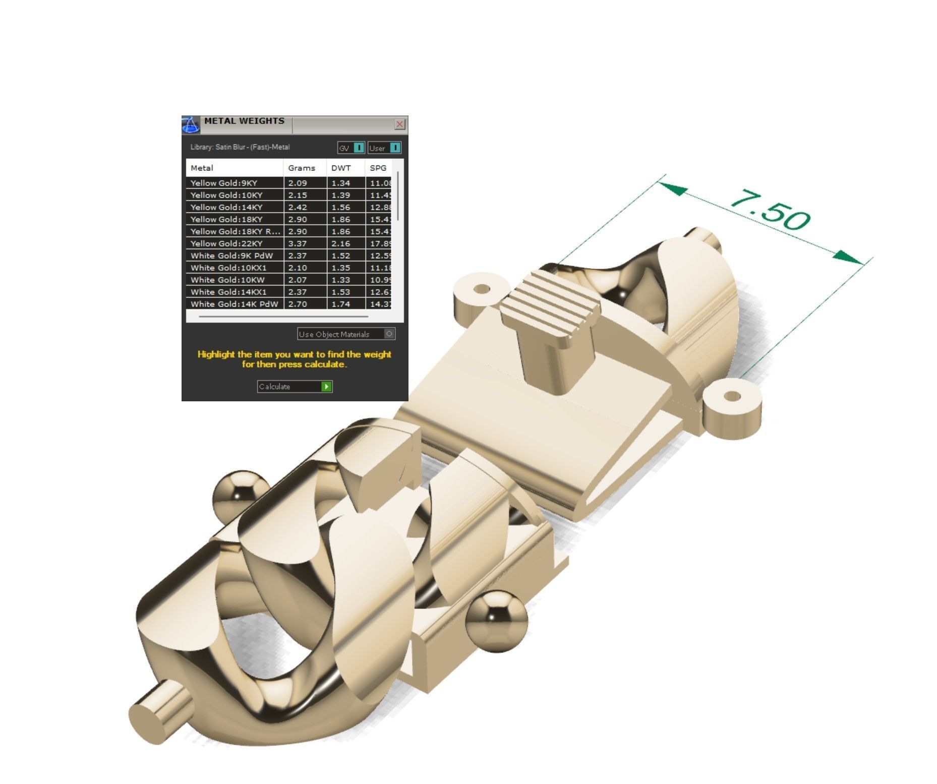 Cuban Chain lock JUST STL 3D model | CGTrader