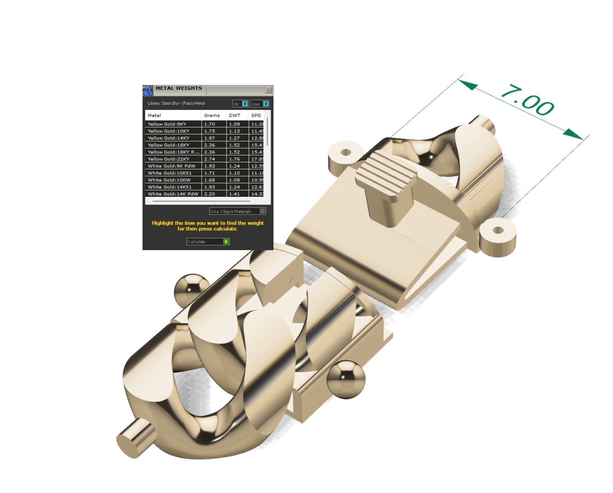 Cuban Chain lock JUST STL 3D model | CGTrader