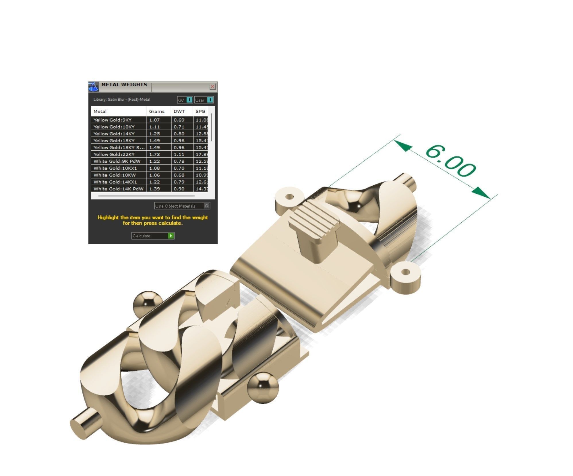 Cuban Chain lock JUST STL 3D model | CGTrader