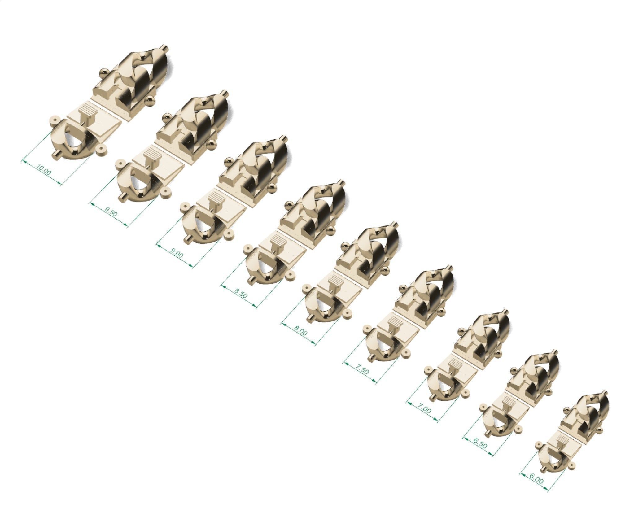 Cuban Chain lock JUST STL 3D model | CGTrader