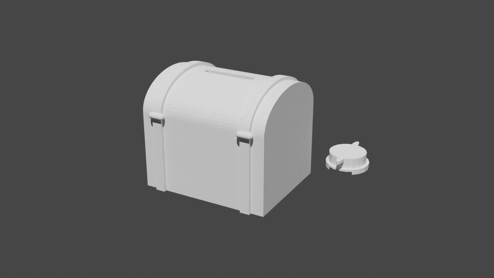 Chest moneybox - Piggy bank 3D model 3D printable | CGTrader