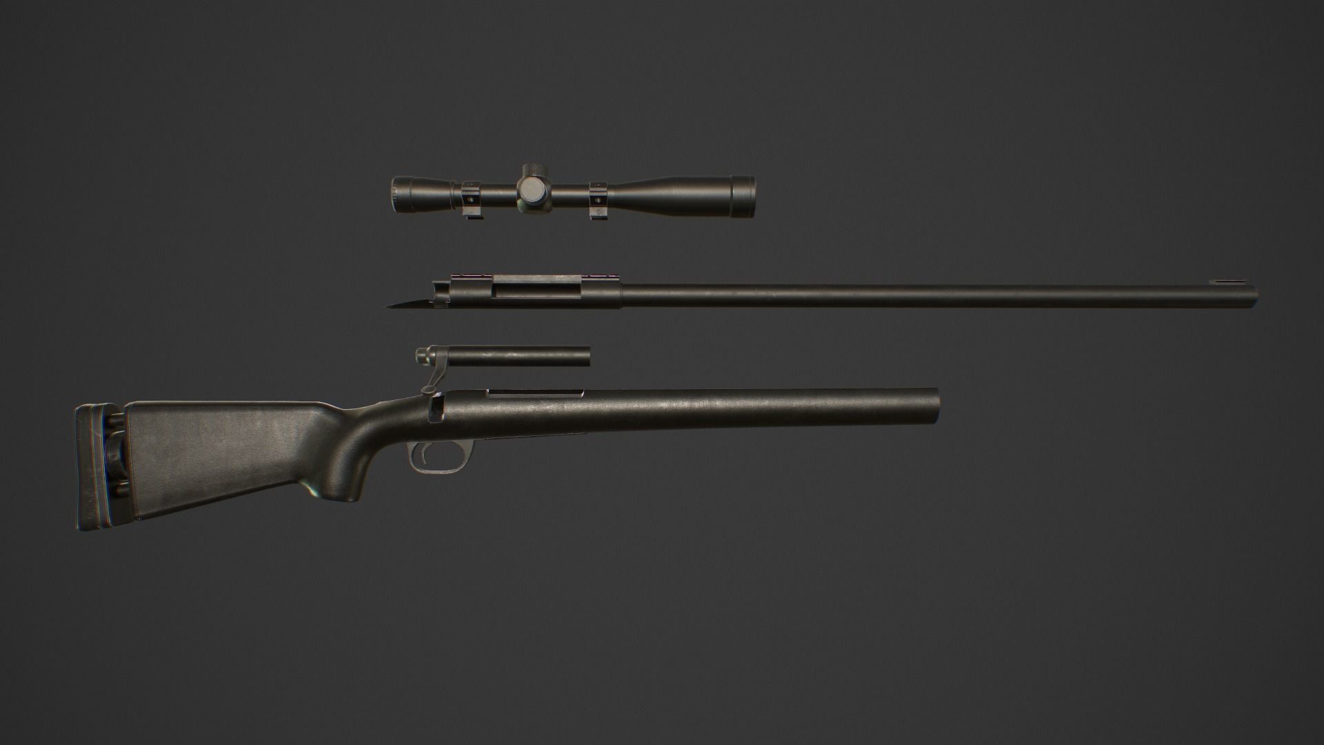 3D model M24 Sniper Rifle VR / AR / low-poly | CGTrader