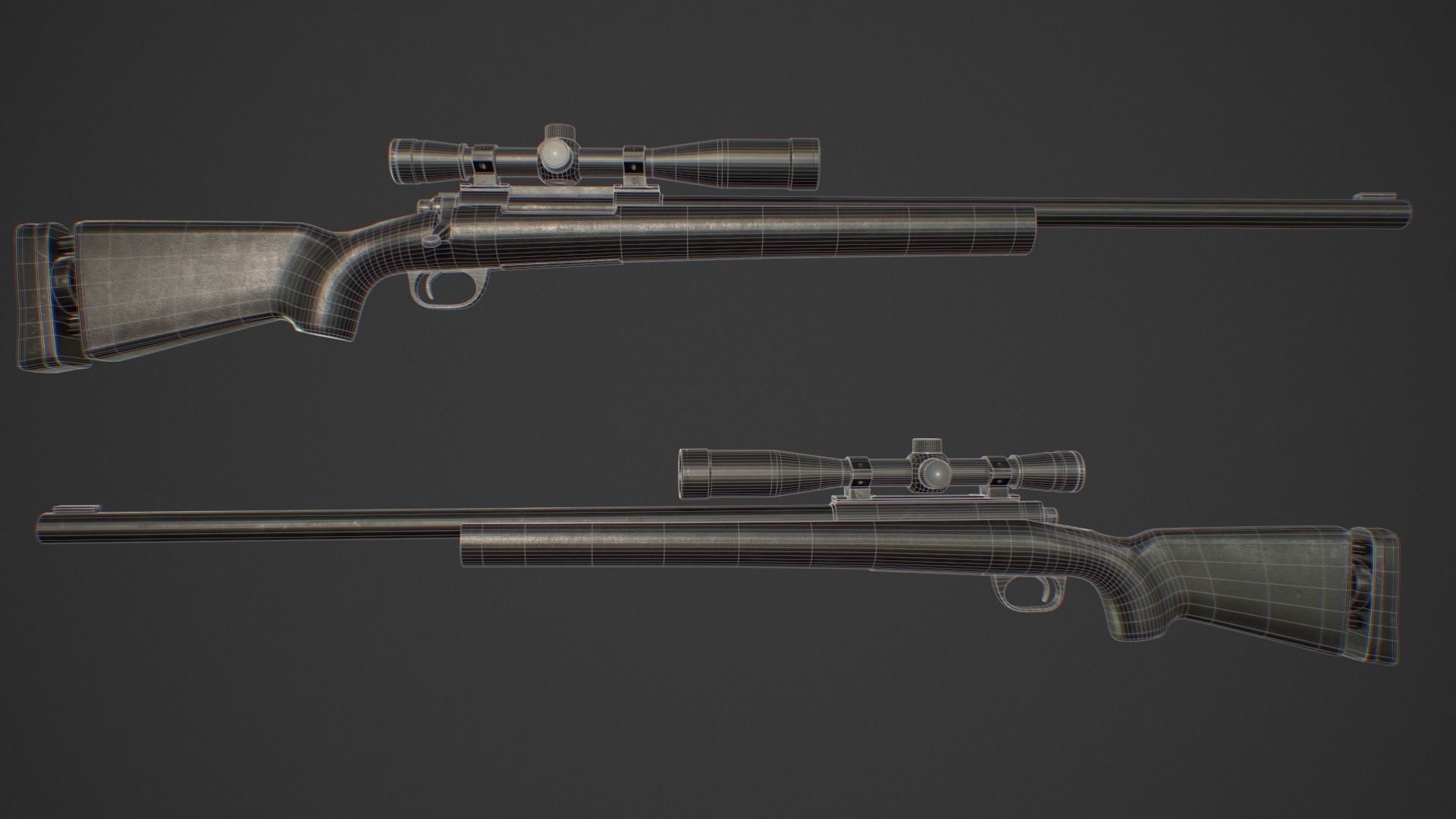 3D model M24 Sniper Rifle VR / AR / low-poly | CGTrader